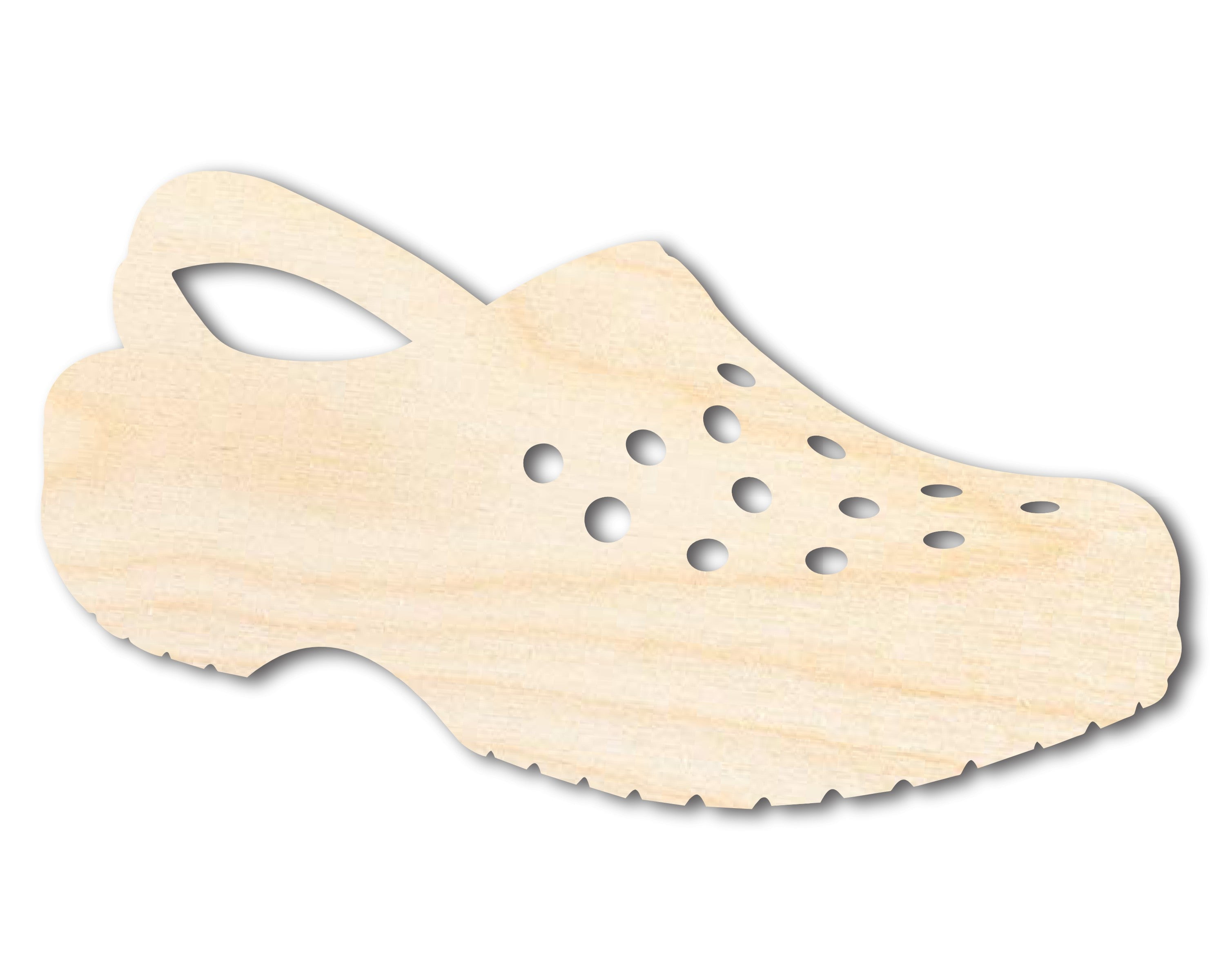Unfinished Wood Clog Shoe Shape | DIY Craft Cutout | up to 46" DIY 18 ...