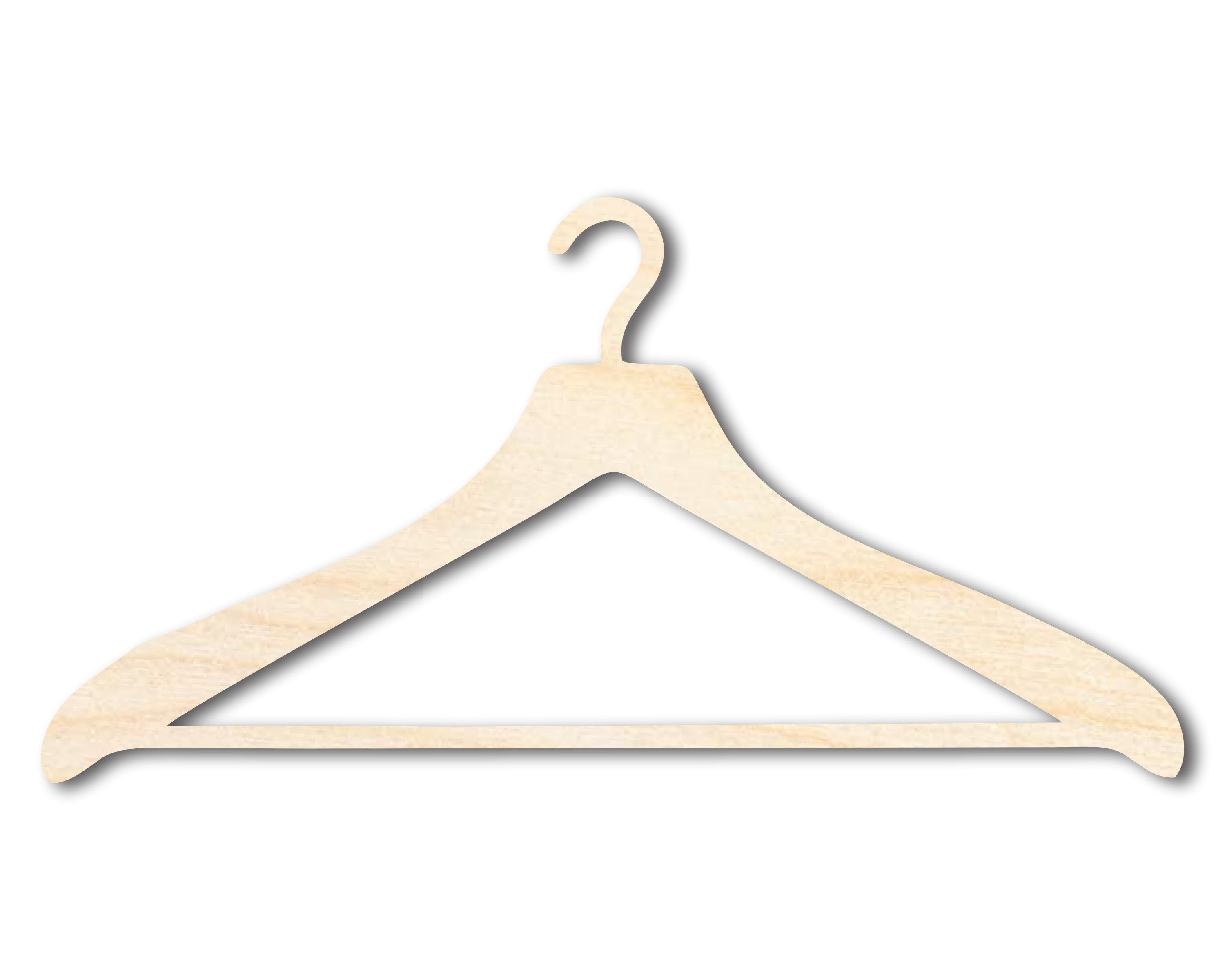 Unfinished Wood Clothes Hanger Shape | DIY Craft Cutout | up to 46" DIY ...
