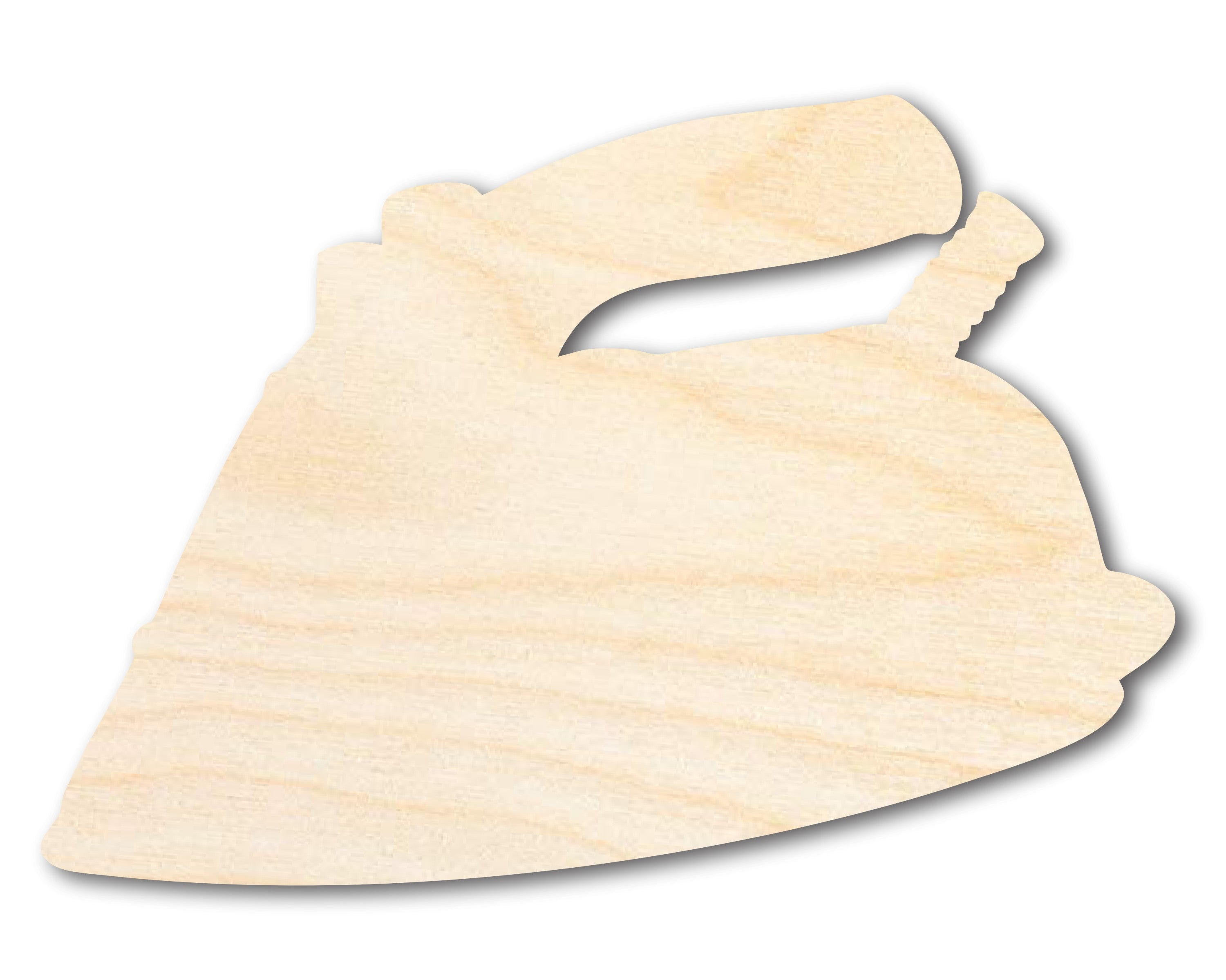 Unfinished Wood Clothing Iron Shape 18" / 1/2" - Walmart.com