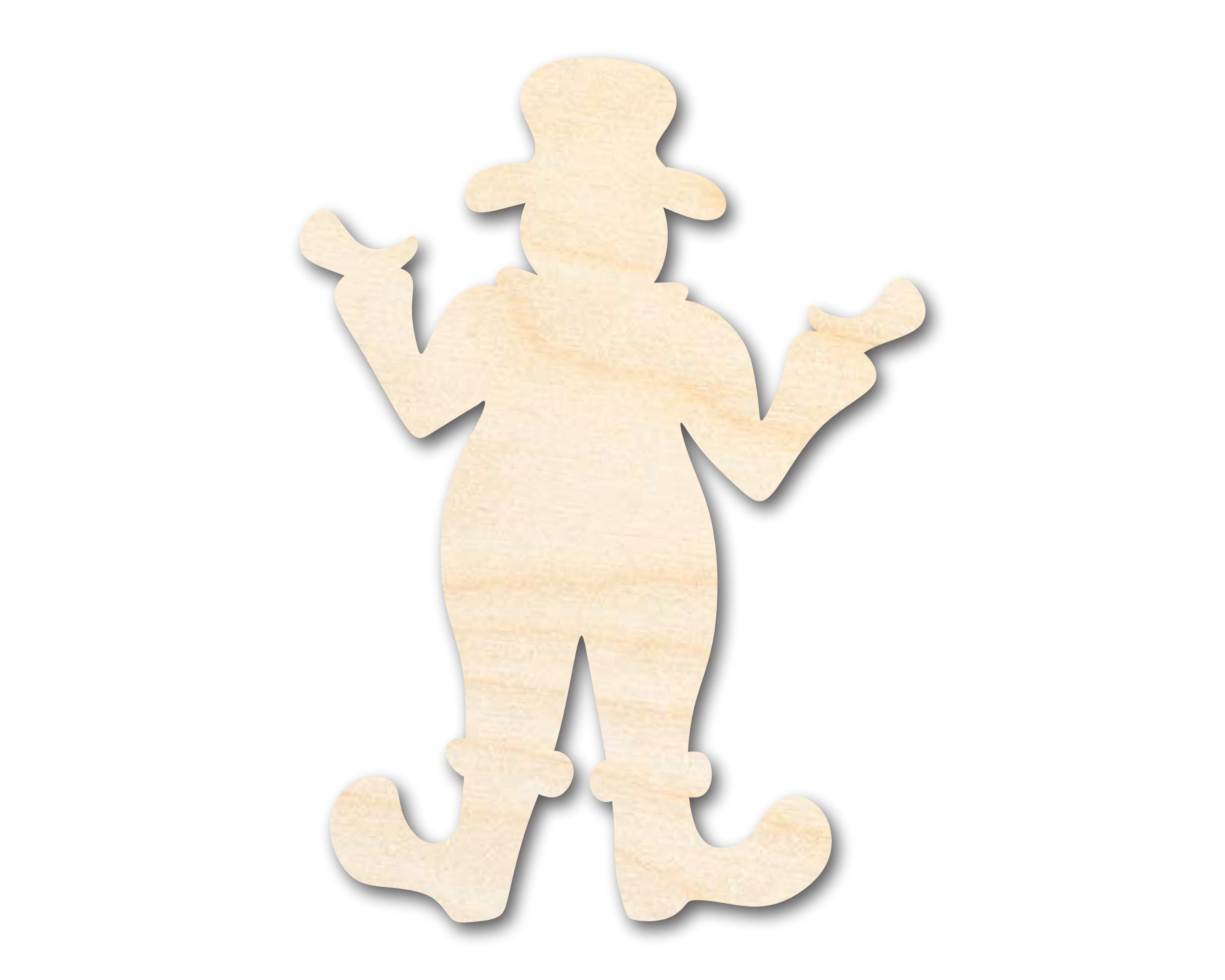 Unfinished Wood Clown Shape | Craft Cutout 10" / 1/4" - Walmart.com