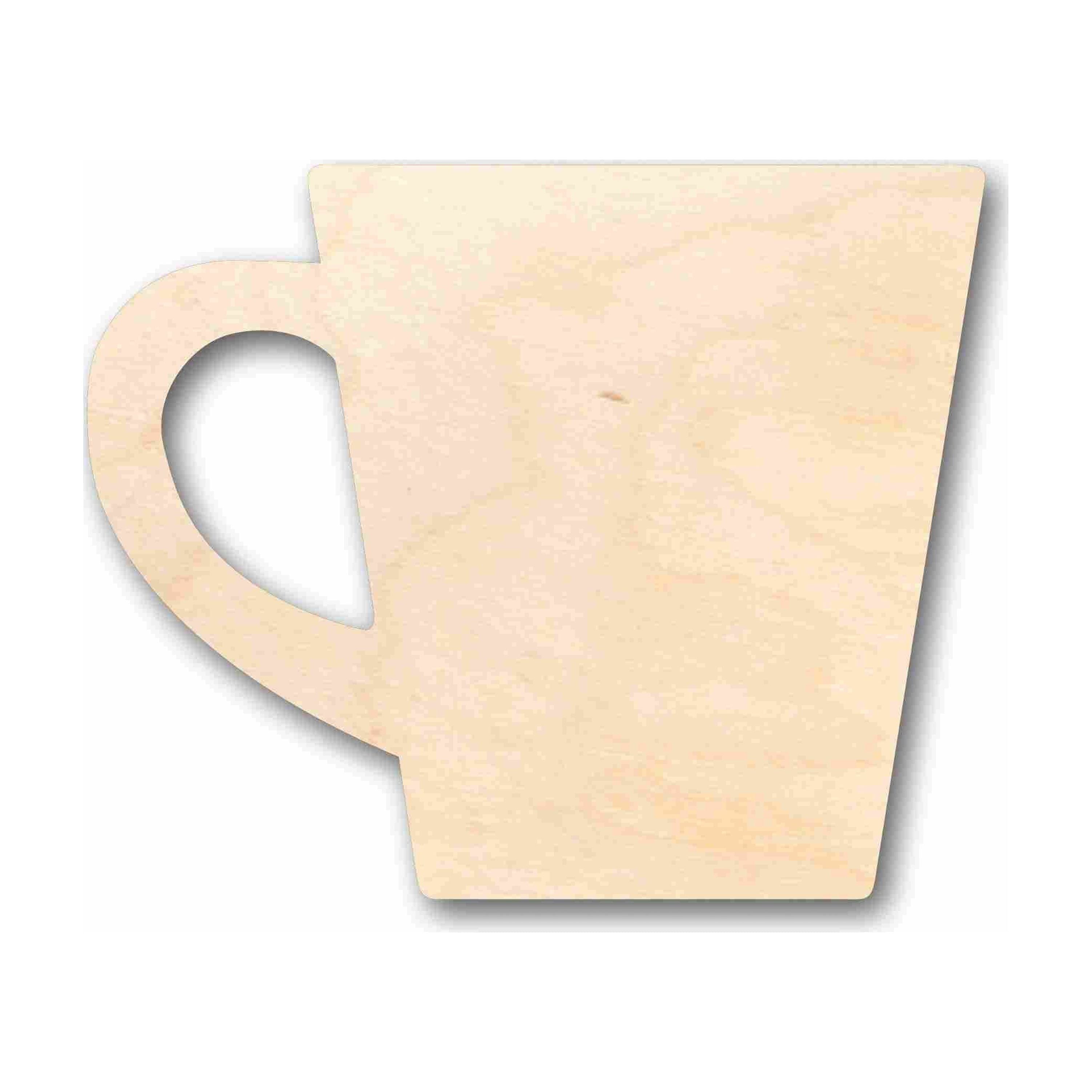 Unfinished Wood Coffee Cup Silhouette - Craft- up to 46" DIY 46" / 3/4 ...