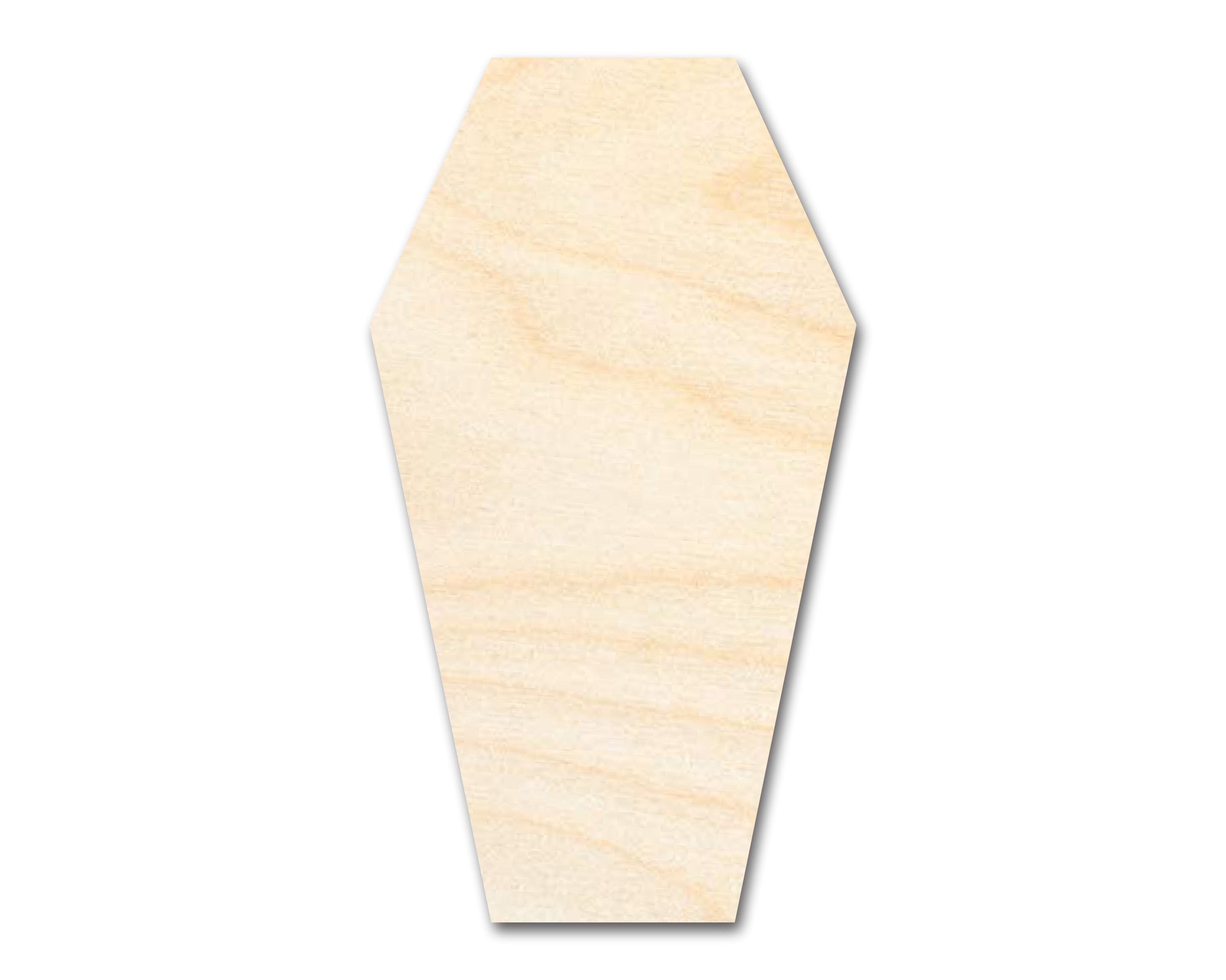 Bigger Better | Unfinished Wood Coffin 2D Shape | DIY Craft Cutout 18 ...