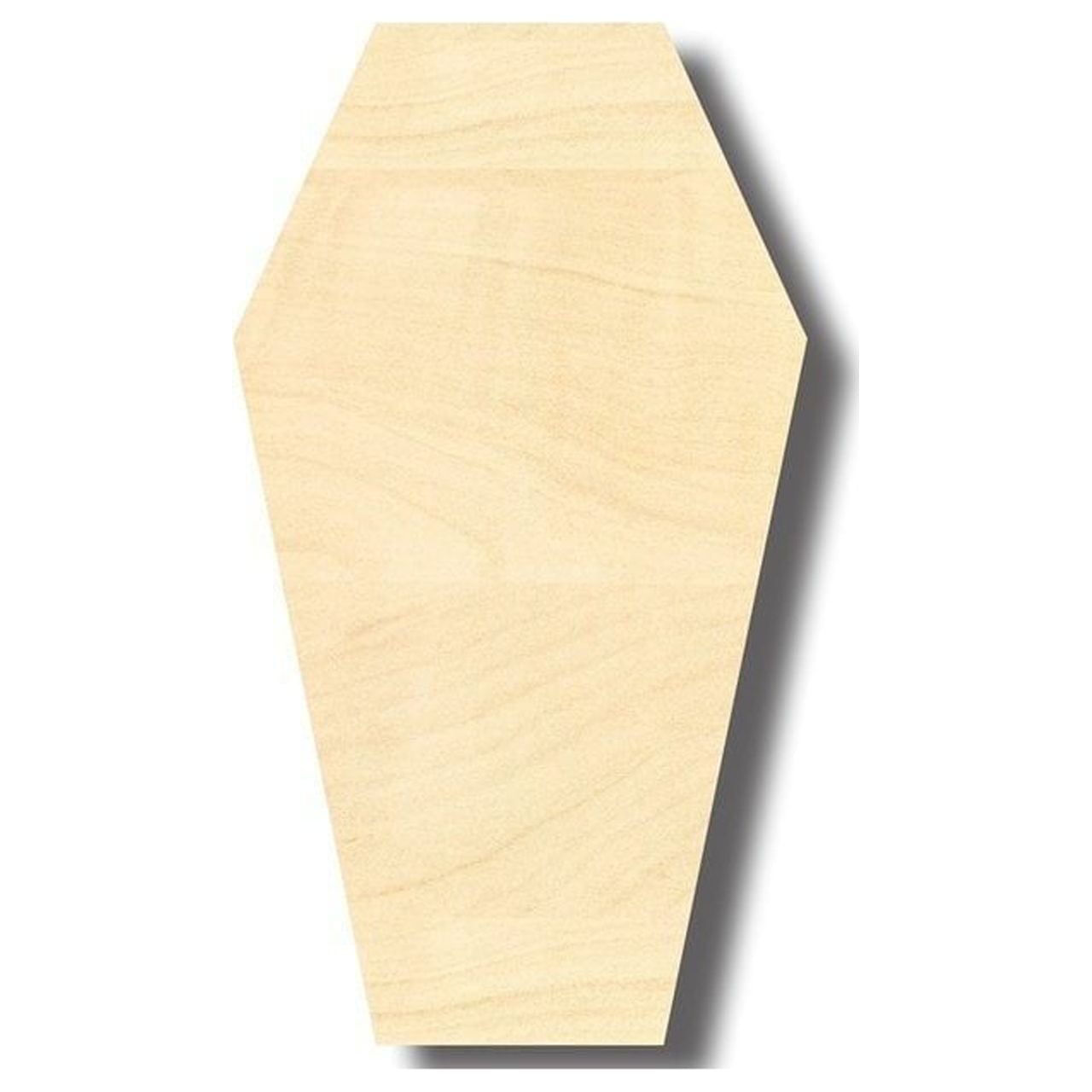Unfinished Wood Coffin 2D Shape - Halloween - Craft - up to 46" DIY 24 ...