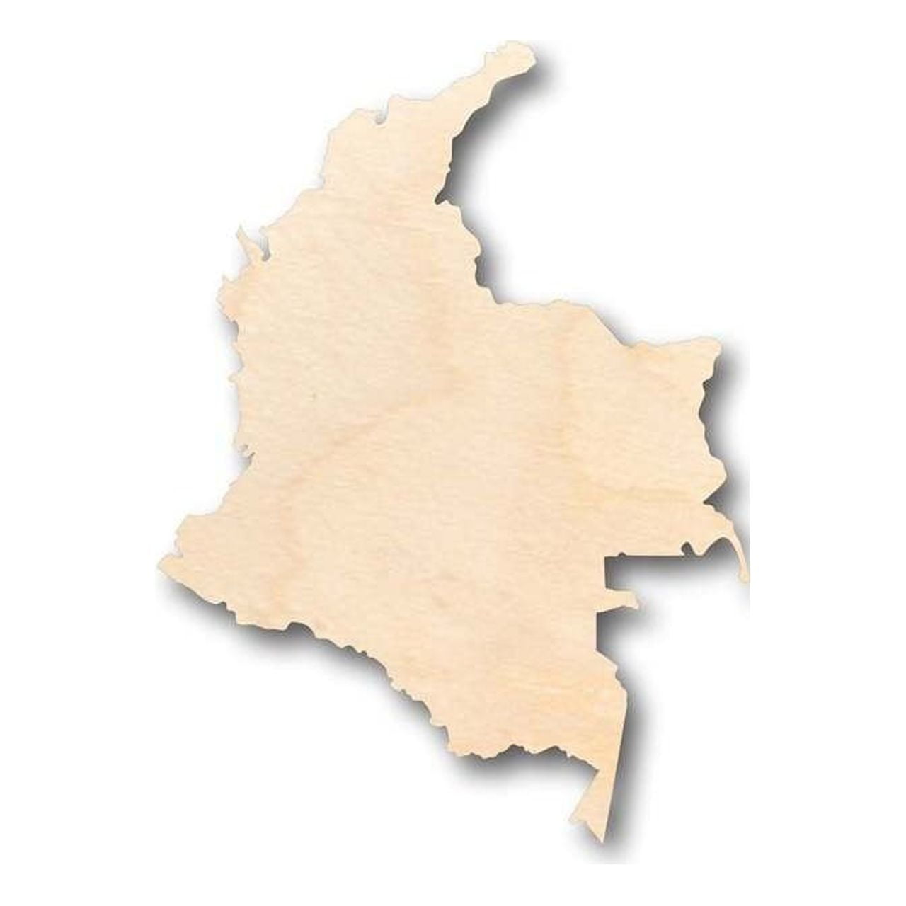 Unfinished Wood Colombia Shape - Country - Craft - up to 46" DIY 20 ...