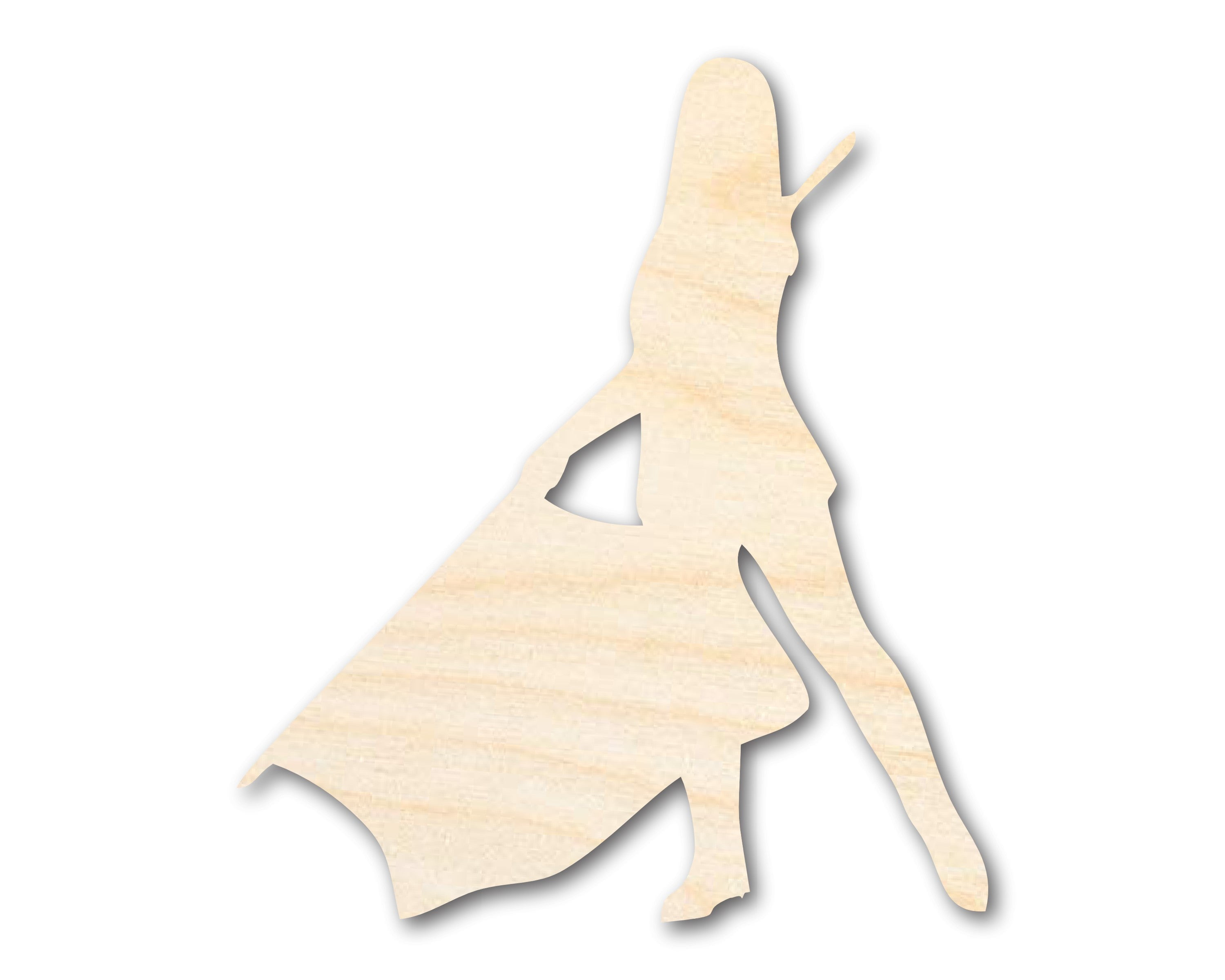 Unfinished Wood Color Guard Shape | DIY Craft Cutout | up to 46" DIY 14 ...