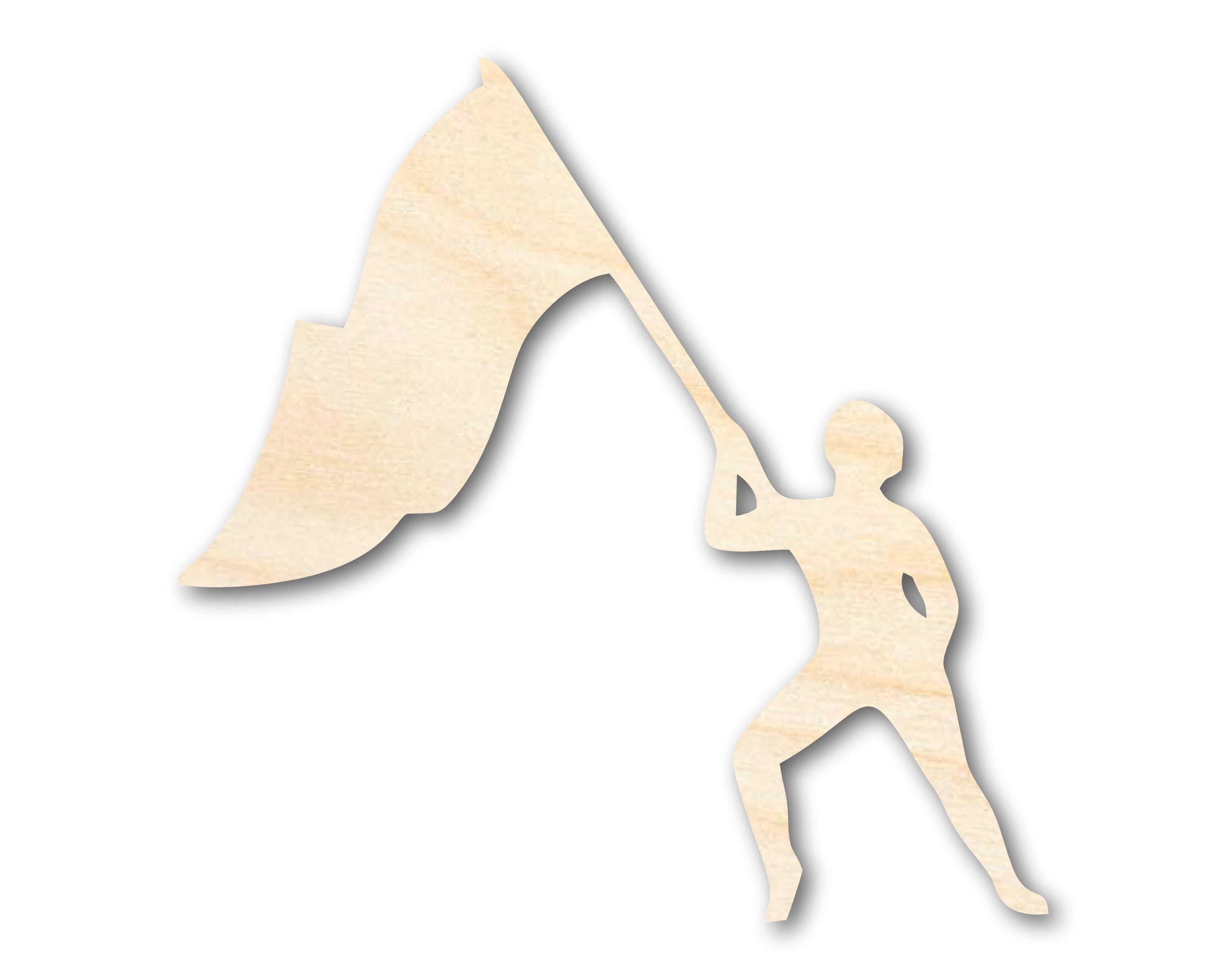 Unfinished Wood Color Guard Shape | DIY Craft Cutout | up to 46" DIY 30 ...