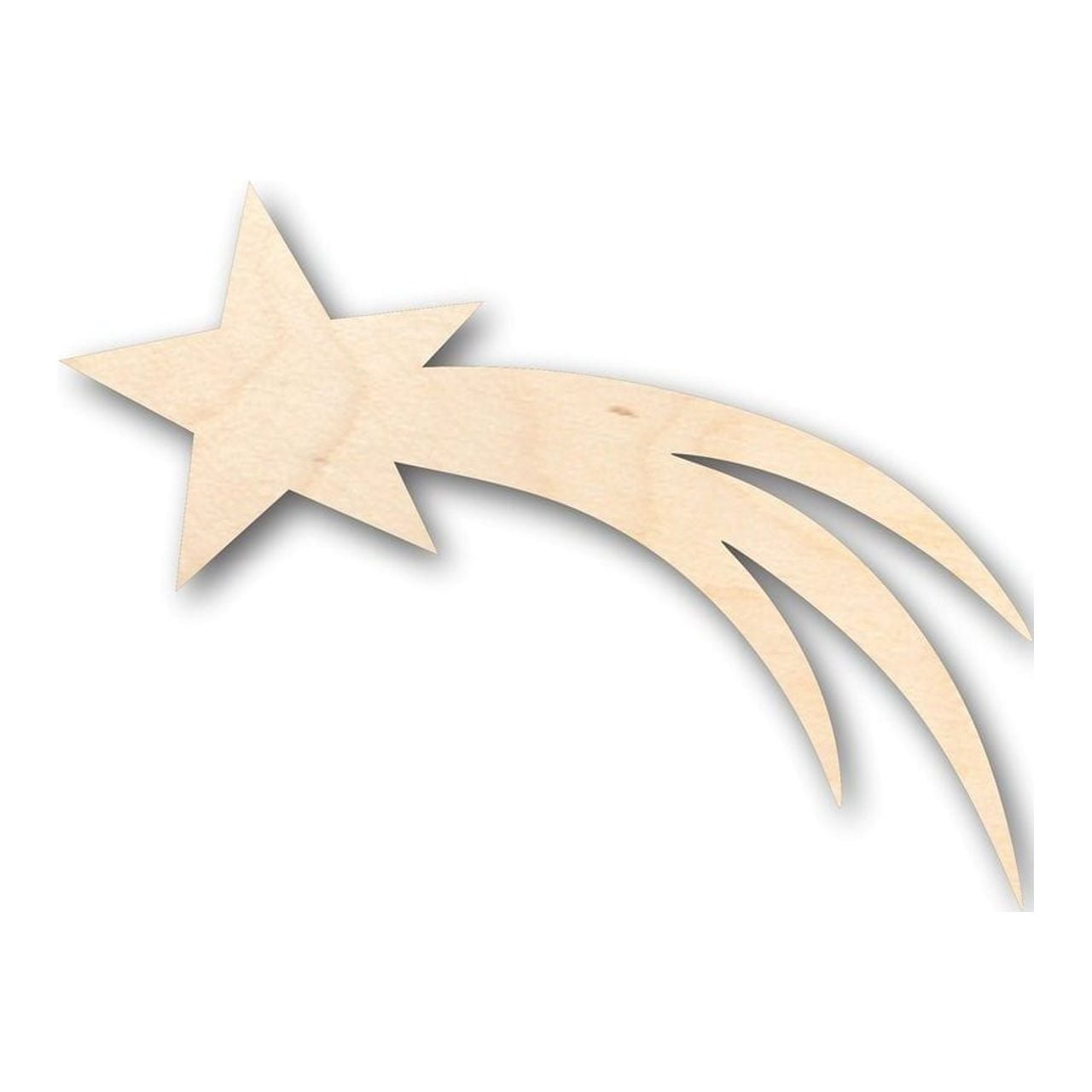 Unfinished Wood Comet Shooting Star Shape - Space - Nursery - Craft ...