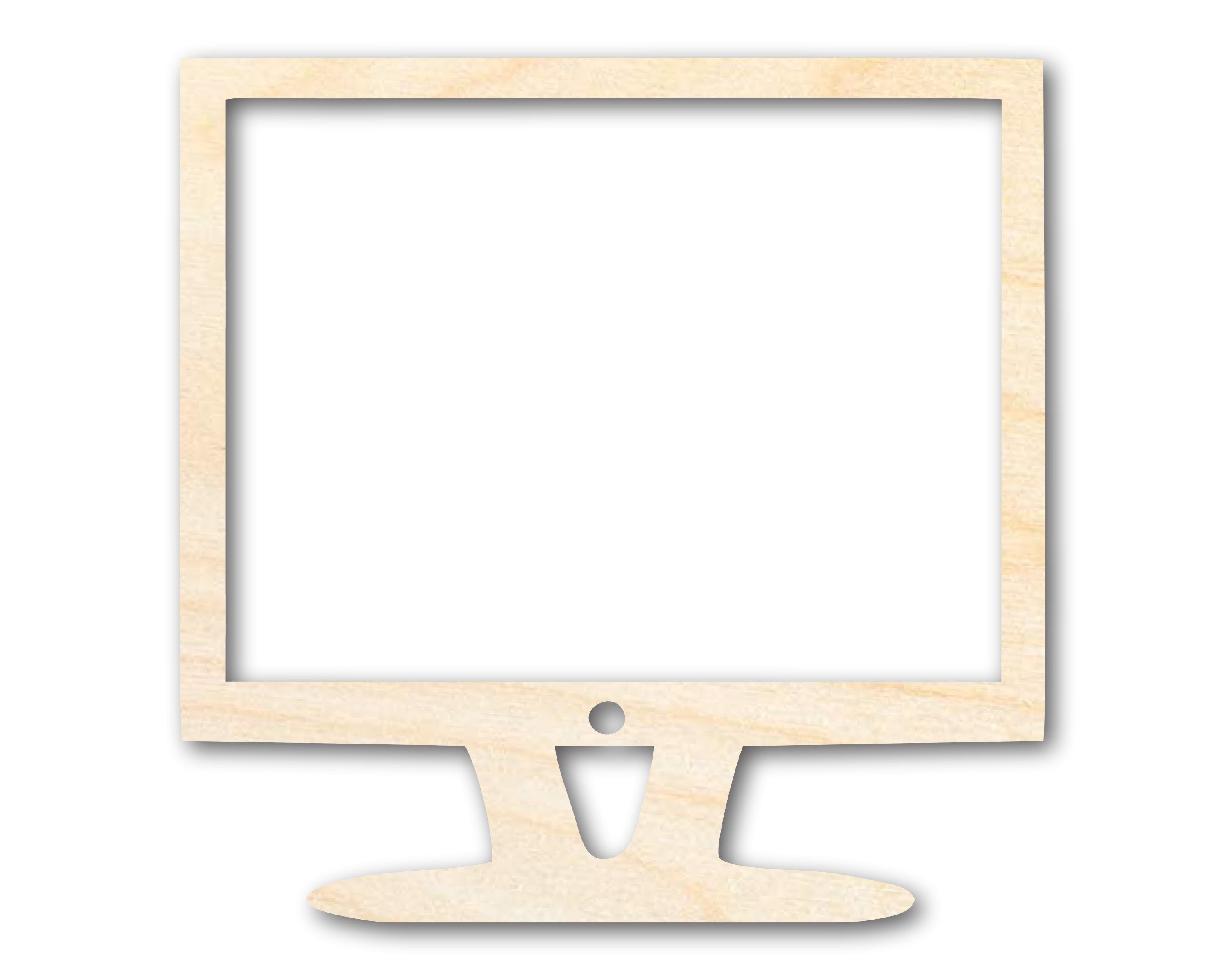 Unfinished Wood Computer Shape | DIY Craft Cutout | up to 46" DIY 36 ...