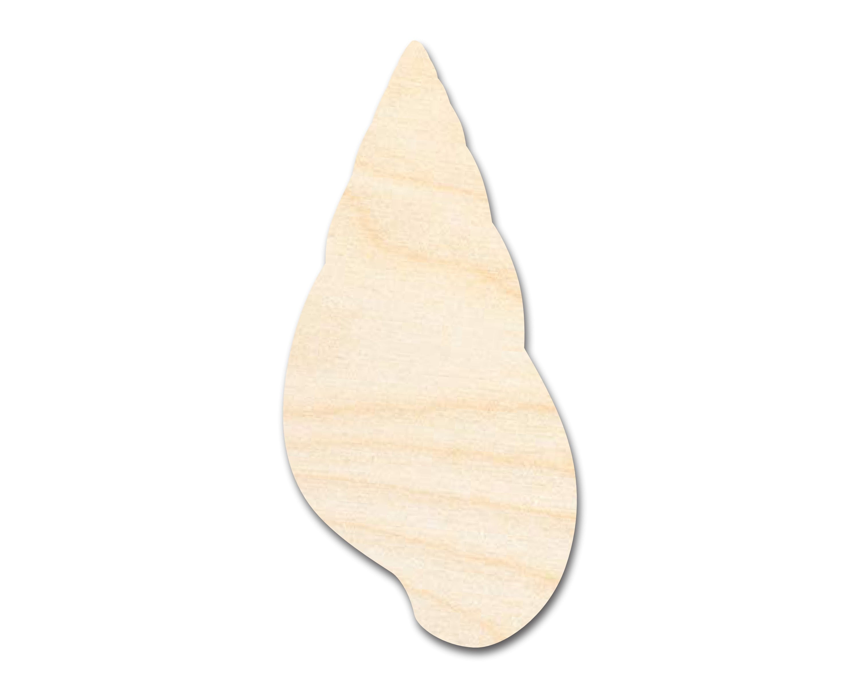 Unfinished Wood Cone Shell Shape | DIY Craft Cutout 14" / 3/4 ...