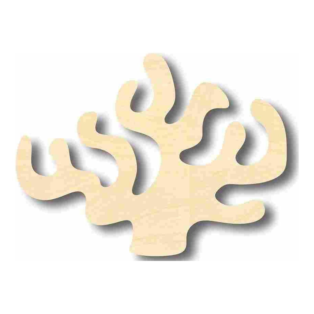 Unfinished Wood Coral Shape - Ocean - Nursery - Craft - up to 24" DIY ...