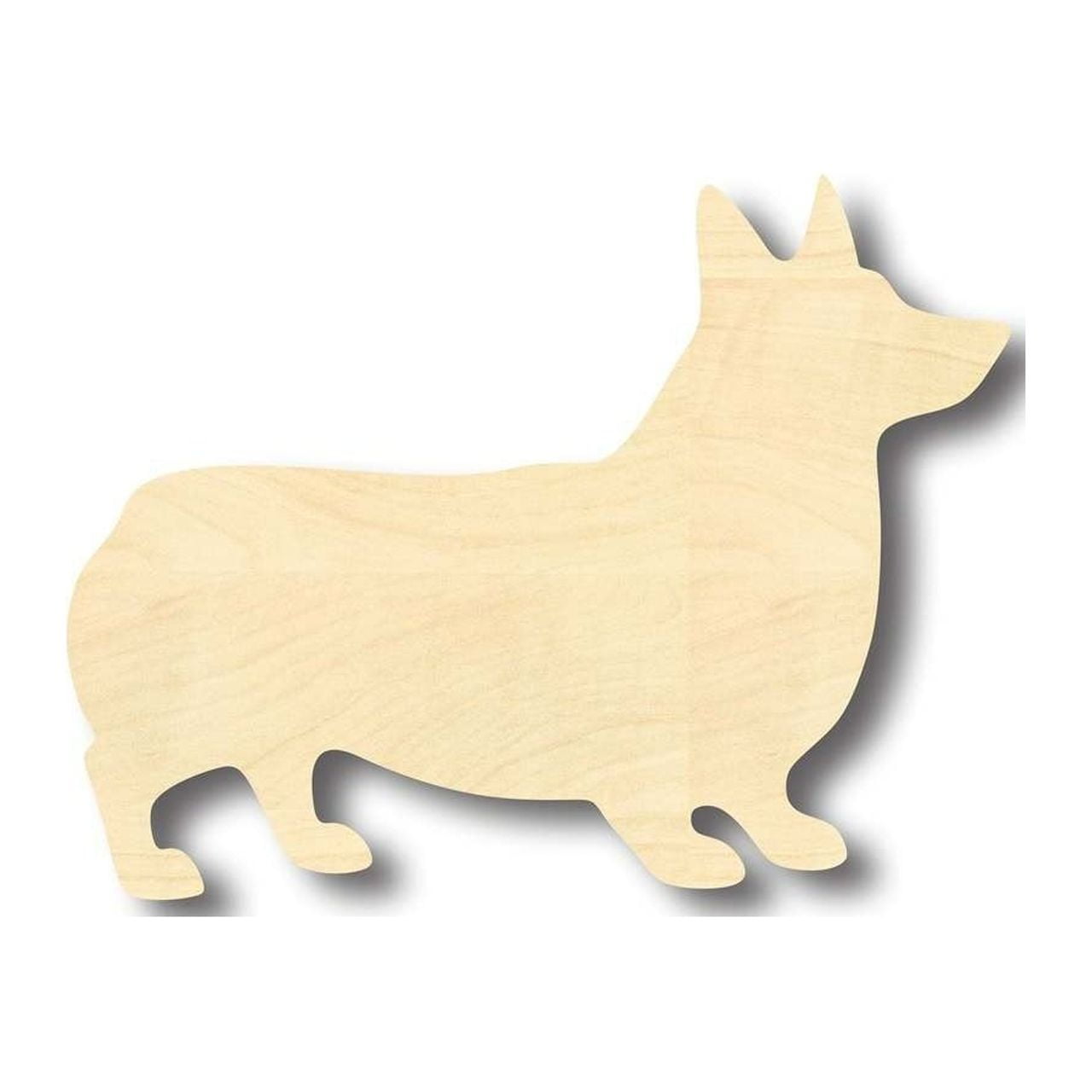 Unfinished Wood Corgi Dog Shape - Animal - Pet - Craft - up to 24" DIY ...
