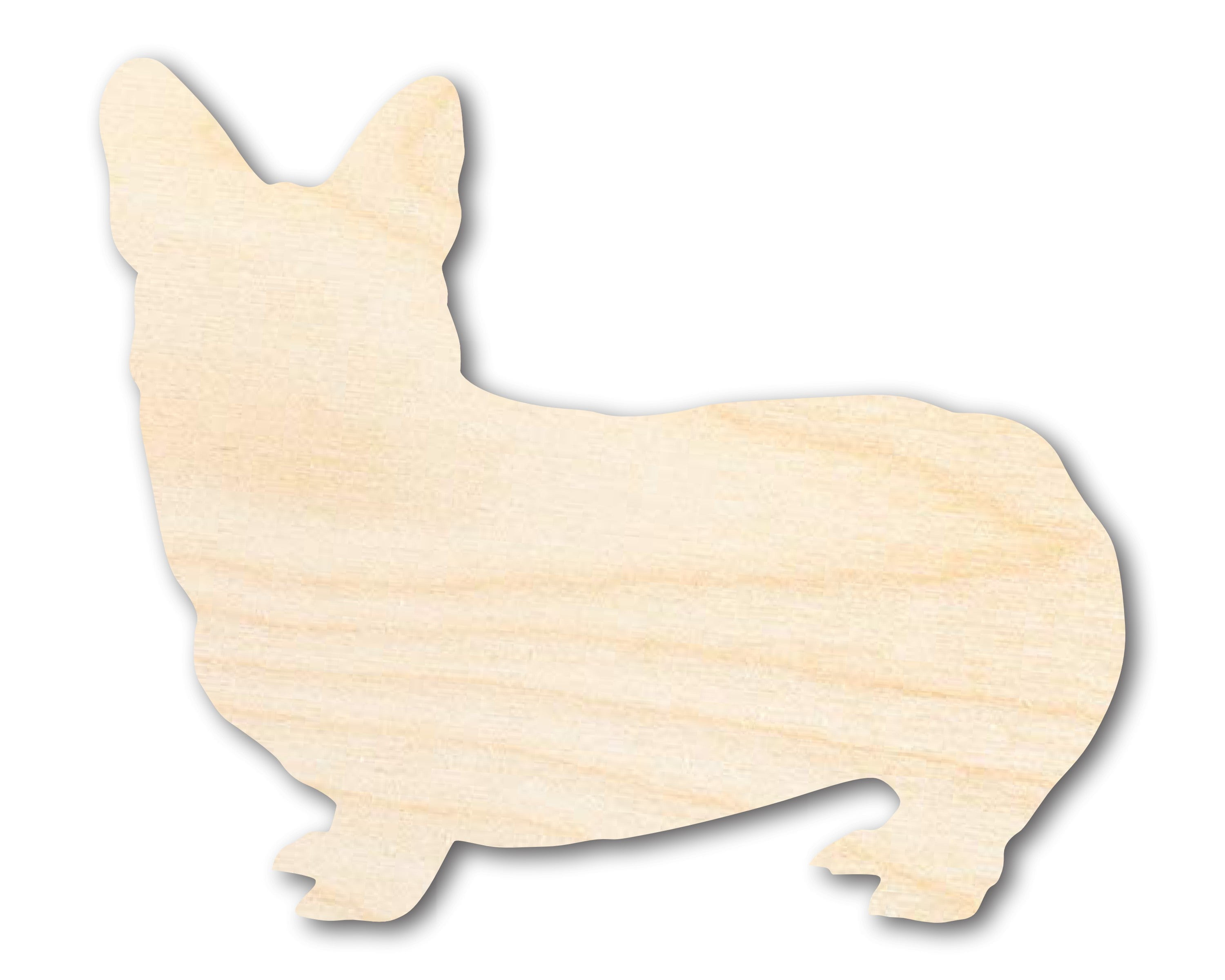 Unfinished Wood Corgi Shape - Pet Craft - up to 46" 4" / 1/8" - Walmart.com