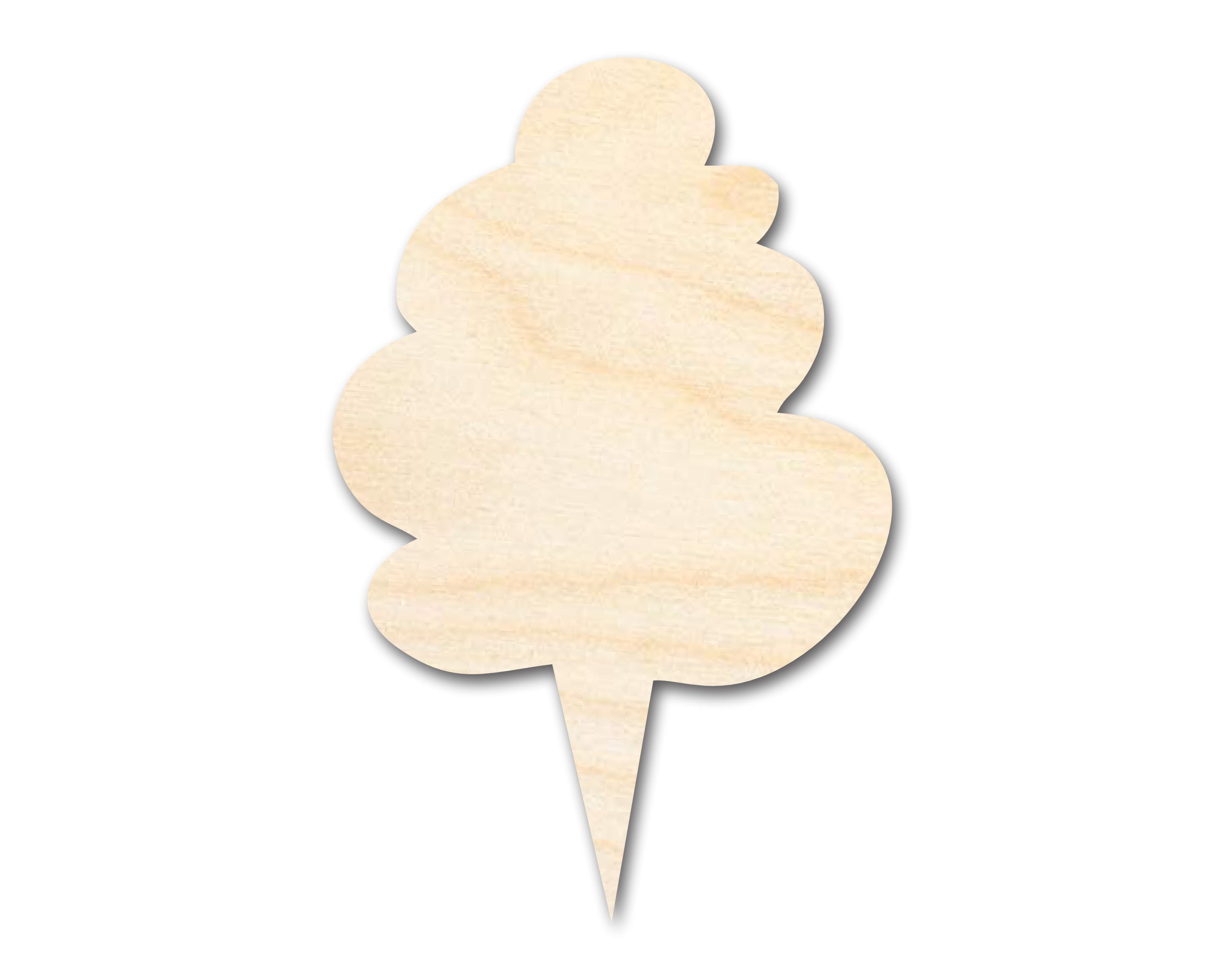 Unfinished Wood Cotton Candy Shape - Craft - up to 46" 24" / 1/8 ...