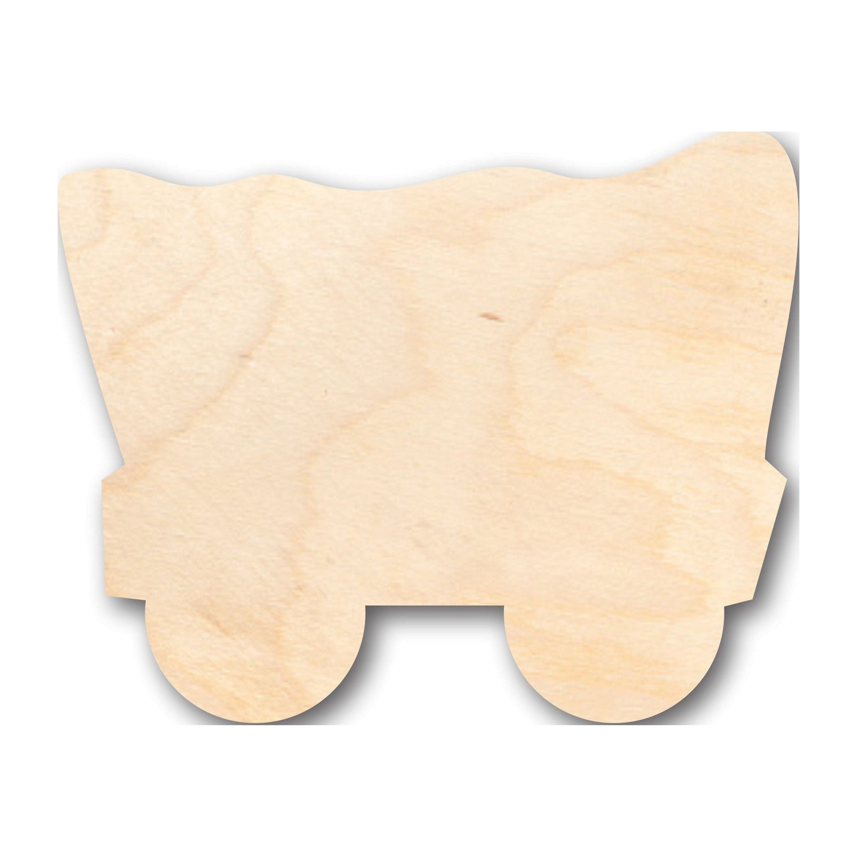 Unfinished Wood Covered Wagon Shape - Craft - up to 46" DIY 14" / 1/2 ...
