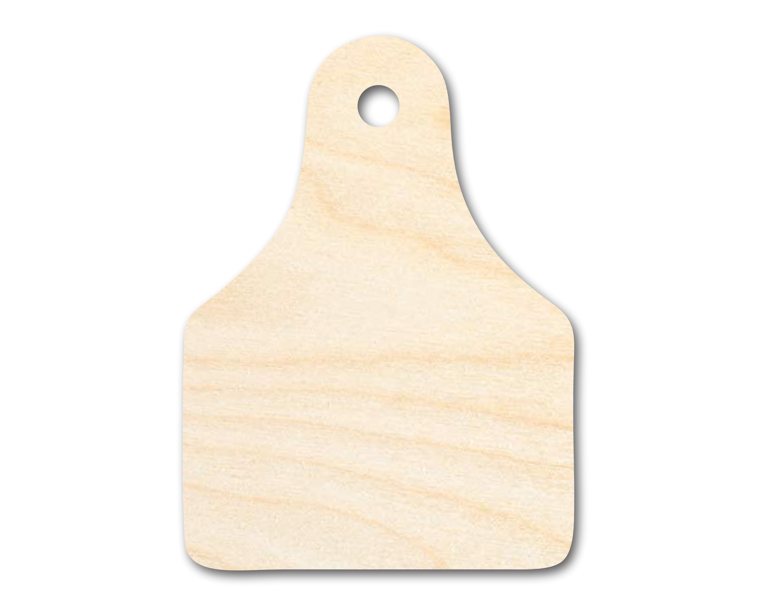 Unfinished Wood Cow Tag Shape - Farm Craft - up to 46" DIY 10" / 3/4 ...