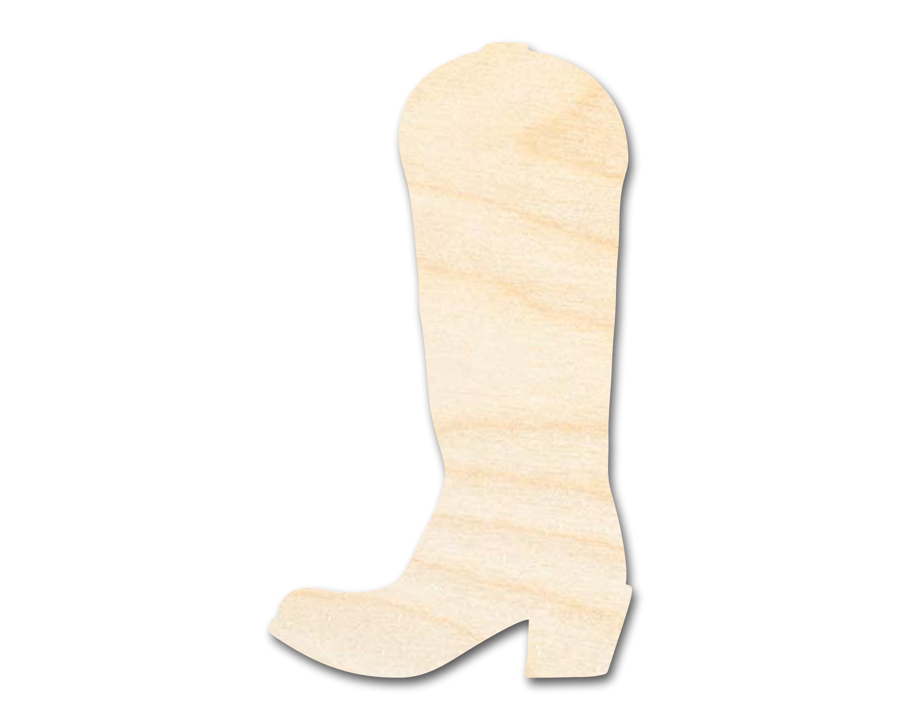 Unfinished Wood Cowgirl Boot Shape - Craft - up to 46" DIY 3" / 1/8 ...