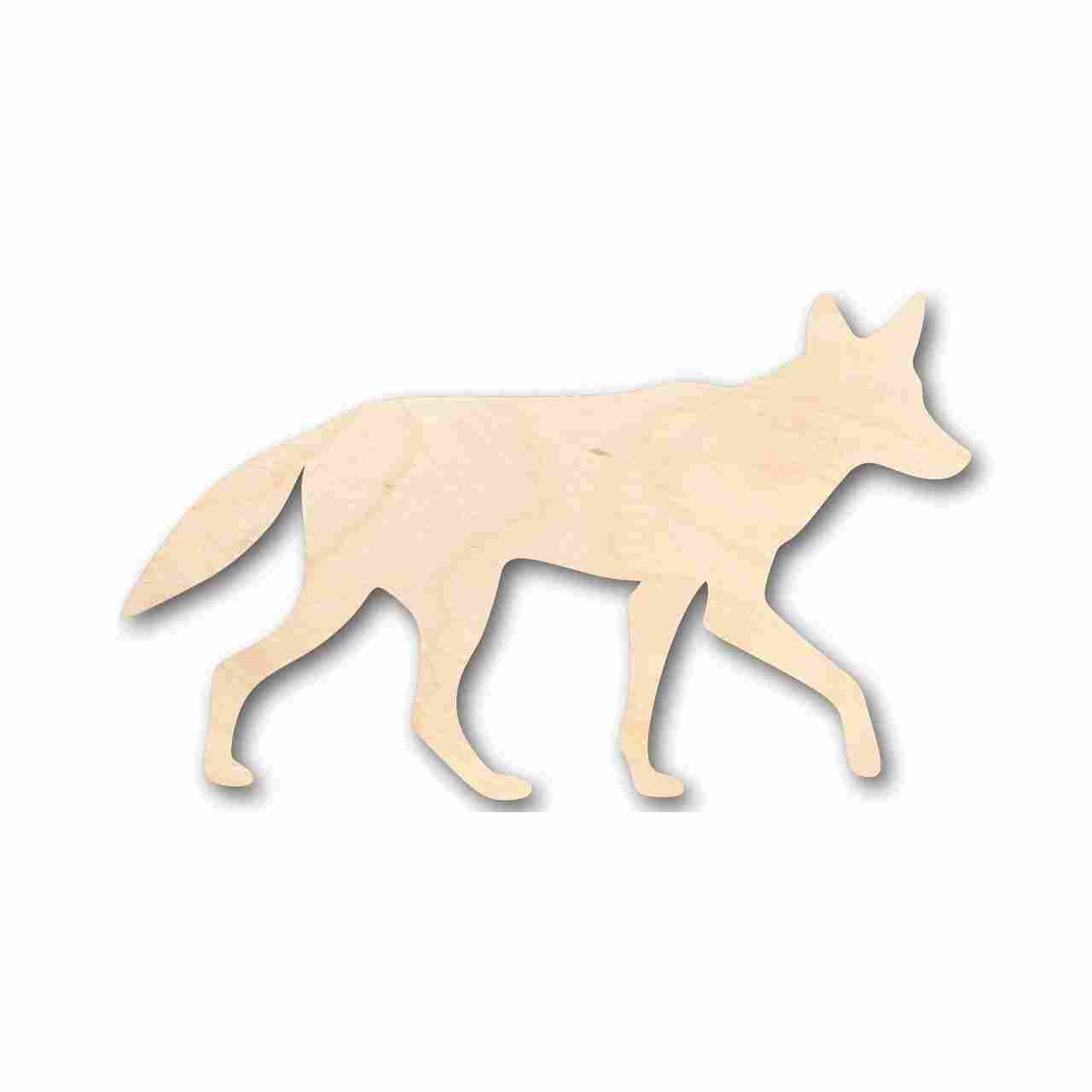 Unfinished Wood Coyote Shape - Animal - Craft - up to 46" DIY 24" / 1/2" - Walmart.com