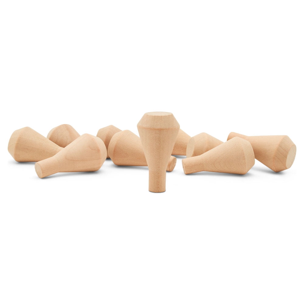 Unfinished Wood Craft Smokestacks, 2-1/4 Inch Unfinished Wood Train ...