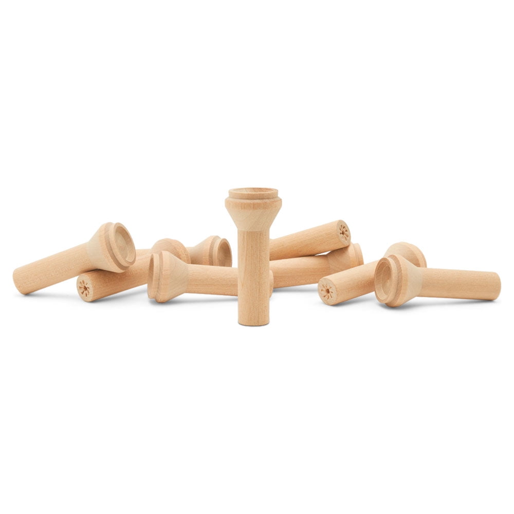 Unfinished Wood Craft Smokestacks, 2-5/8 Inch Unfinished Wood Train ...