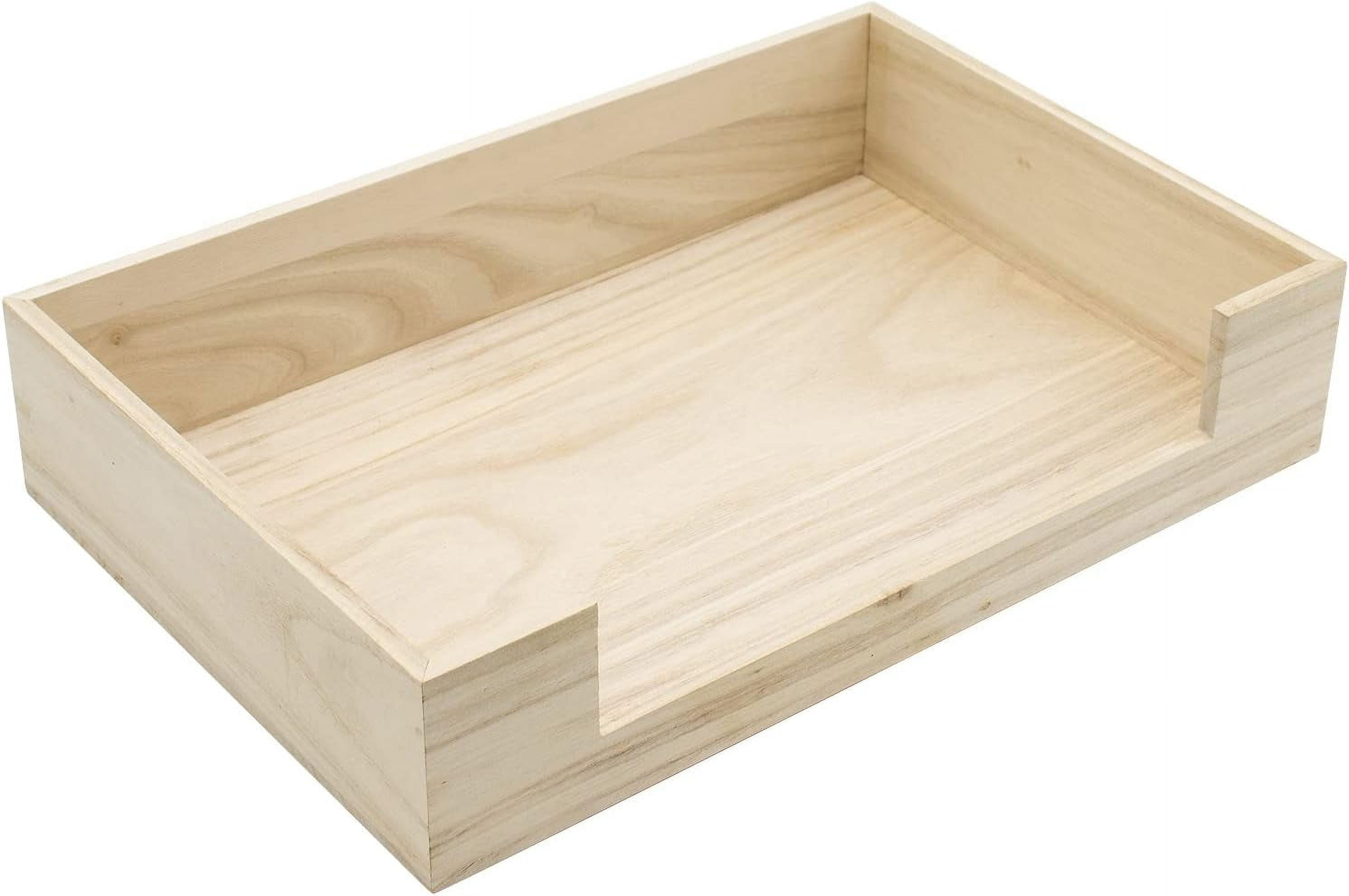 Unfinished Wood Crates - Organizer Bins, Wooden Box For Pantry ...