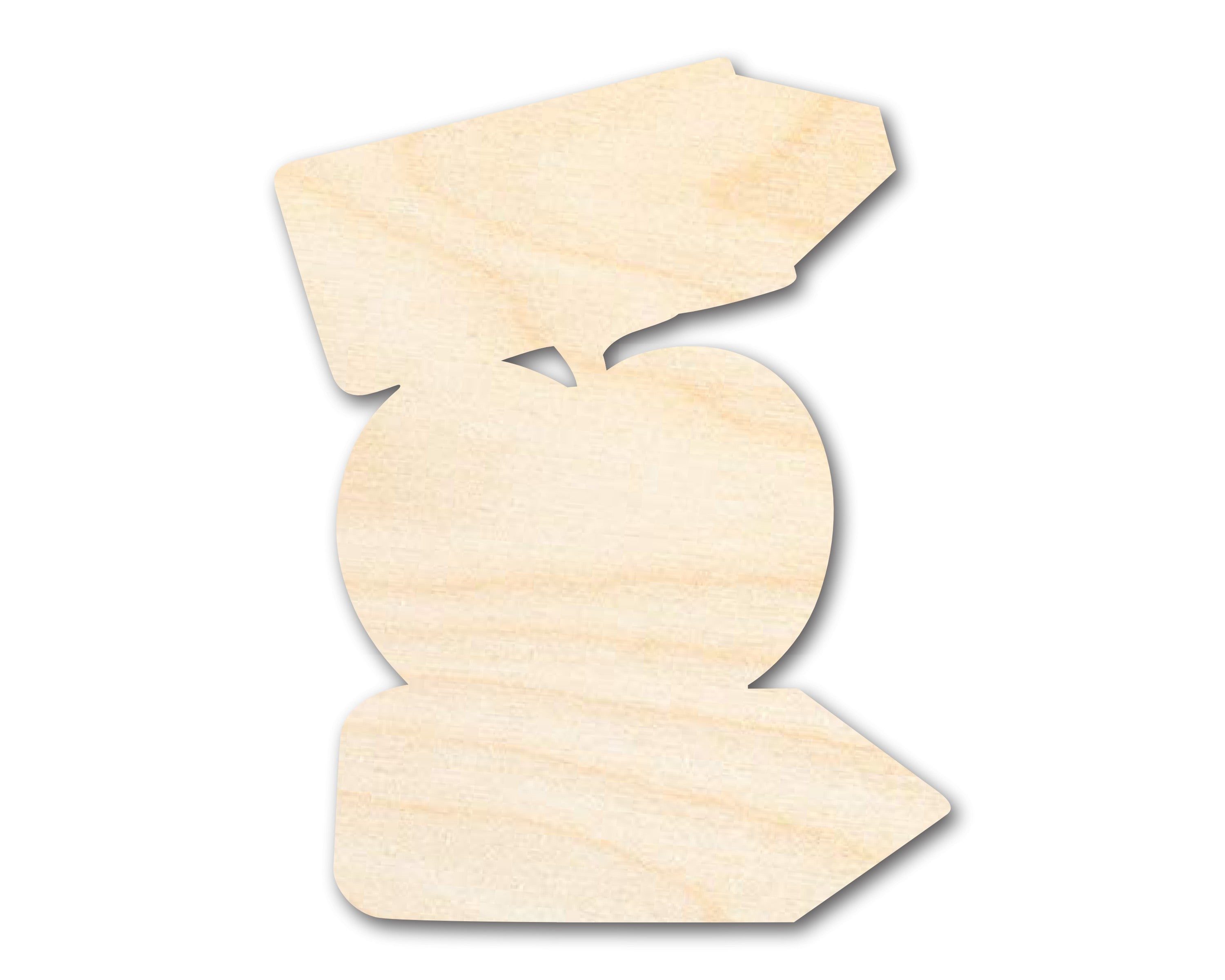 Unfinished Wood Crayon Apple Pencil Shape 8" / 1/8" - Walmart.com