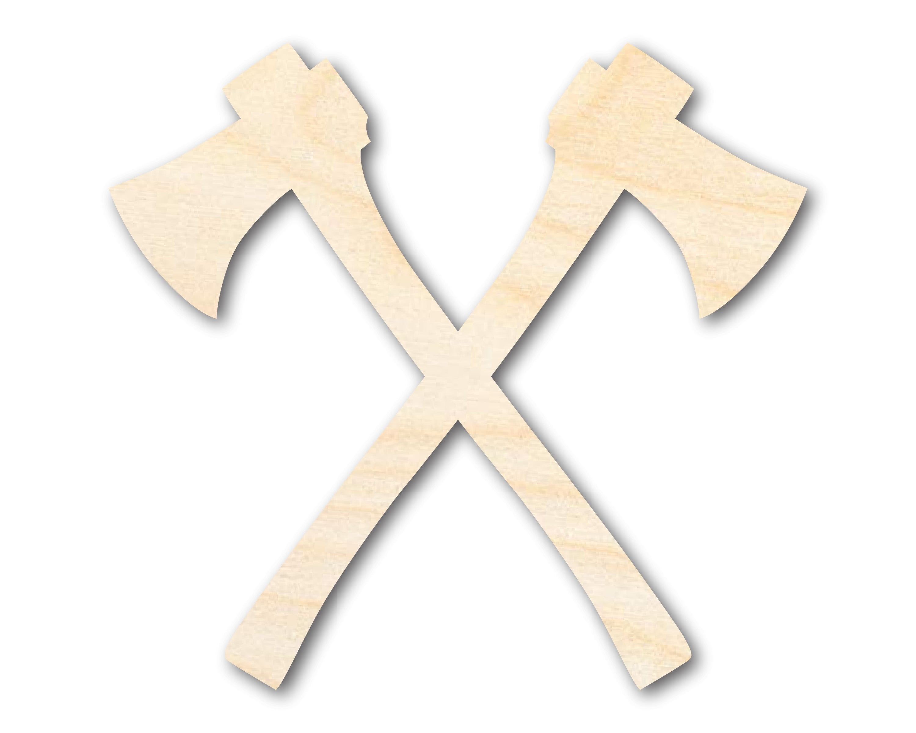 Unfinished Wood Crossed Axes Shape - Medieval Viking Craft - up to 46 ...