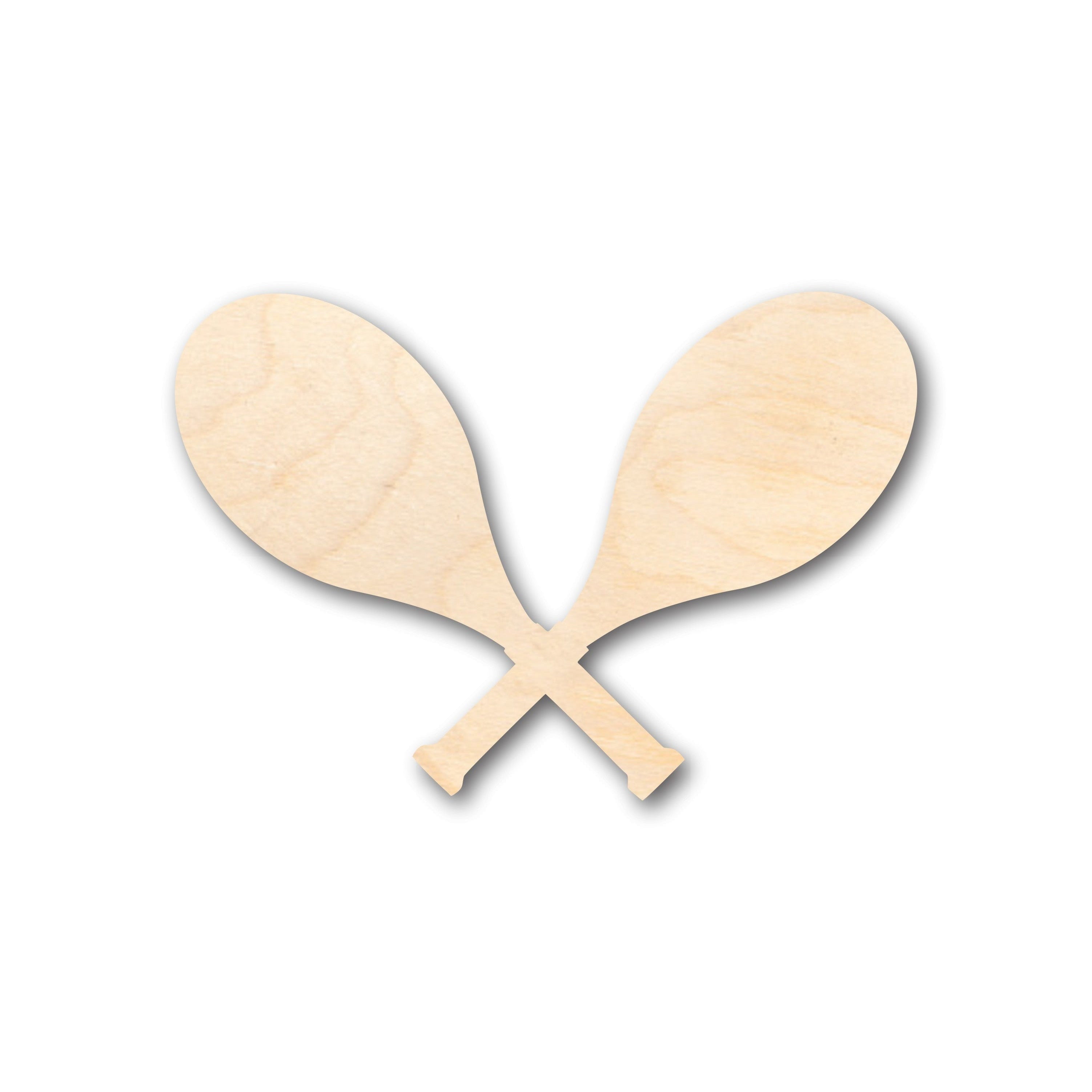 Unfinished Wood Crossed Tennis Rackets Shape - Craft - up to 46" DIY 30 ...