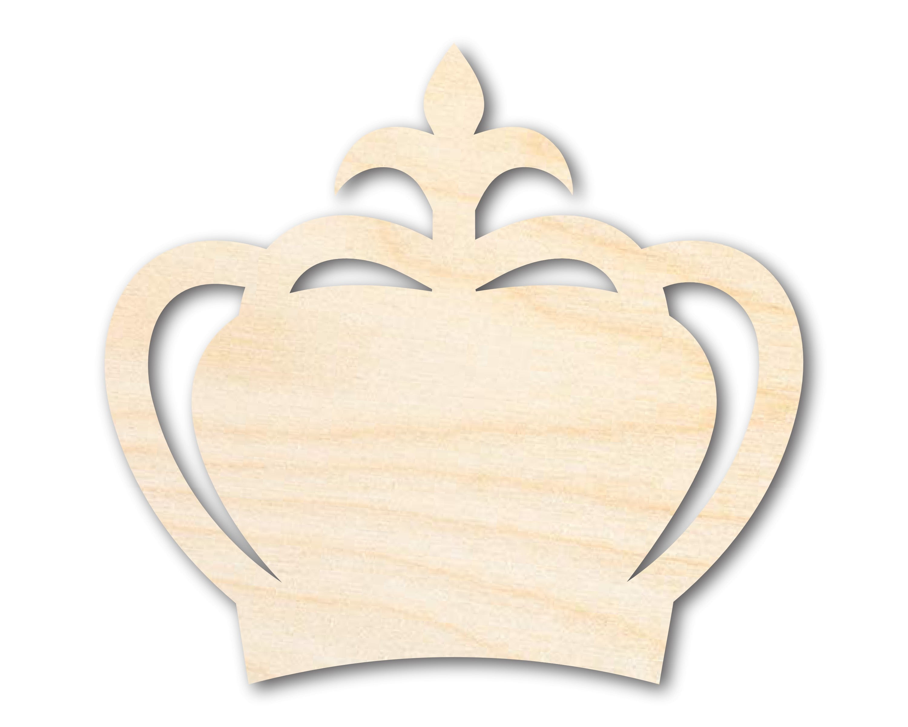 Unfinished Wood Crown Shape | DIY Craft Cutout 12" / 1/8" - Walmart.com