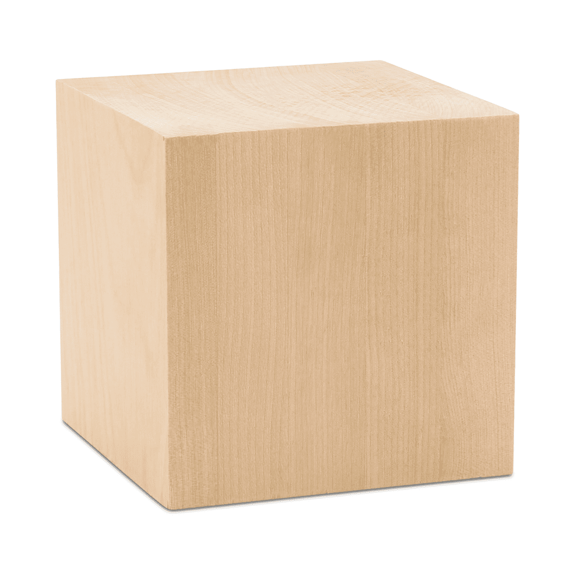 Unfinished Wood Cubes 3 inch, Pack of 1 Large Wooden Cubes for Wood ...