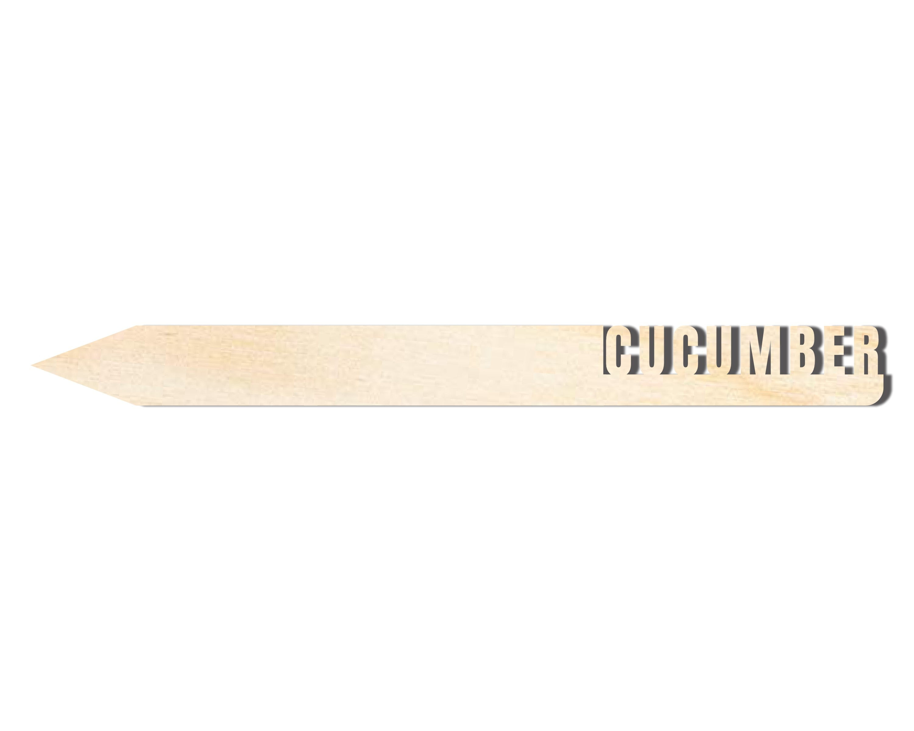 Unfinished Wood Cucumber Garden Stake 20" / 1/8" - Walmart.com