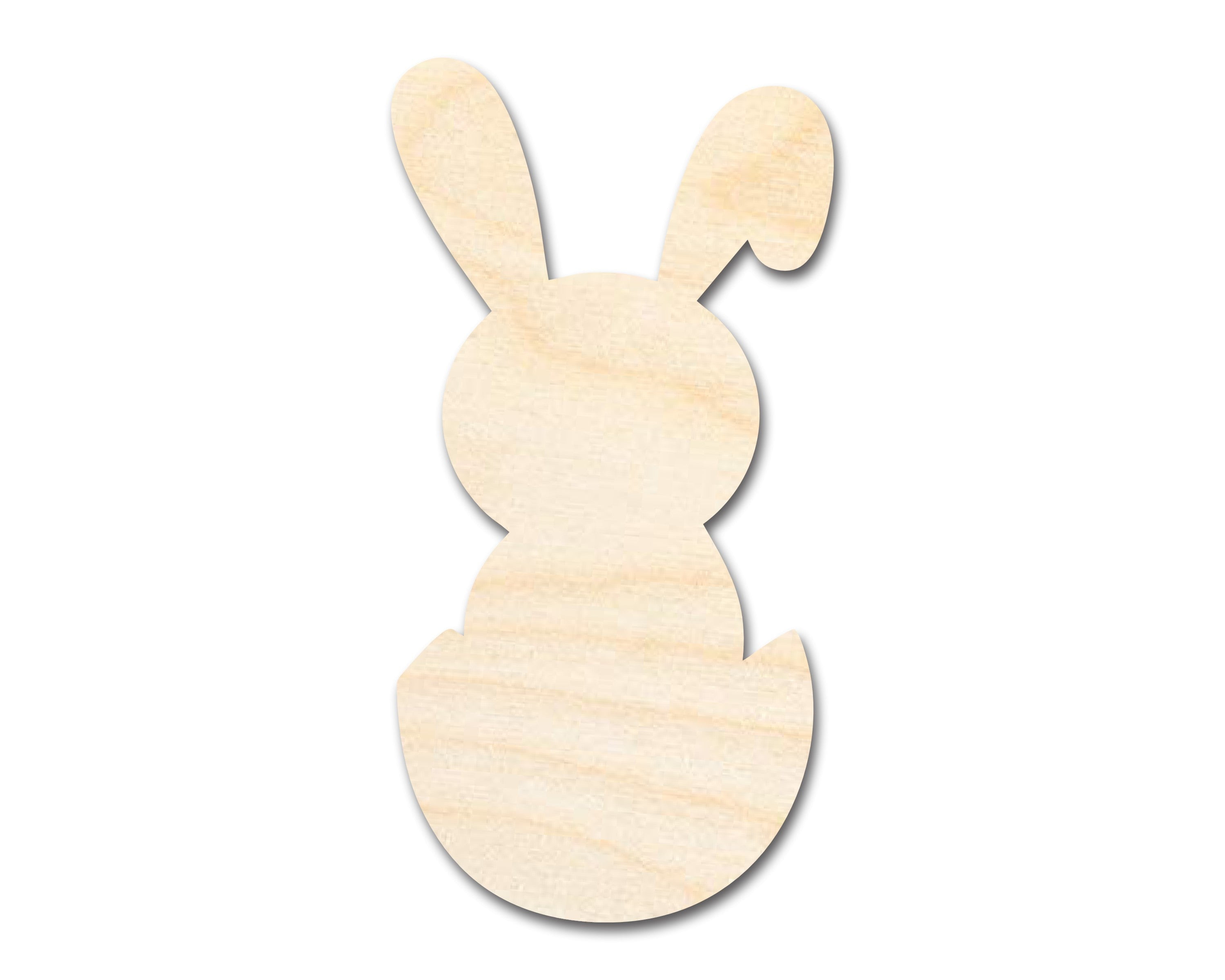 Unfinished Wood Cute Bunny Shape | DIY Craft Cutout | up to 46" DIY 42 ...