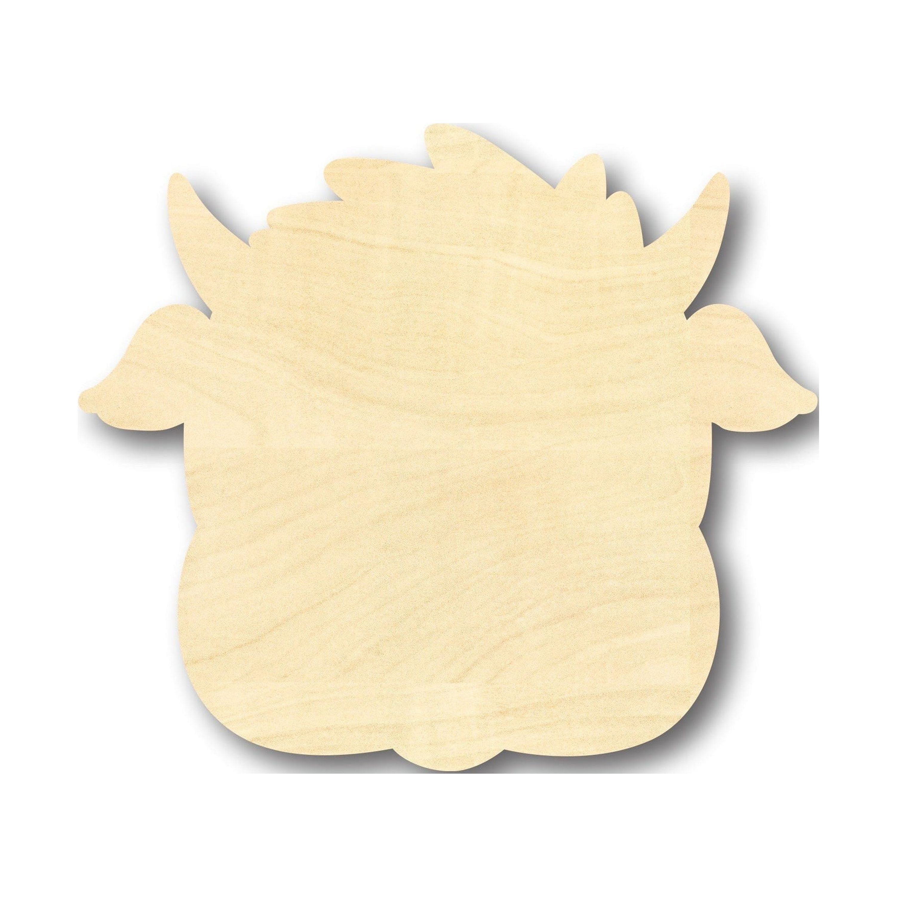 Unfinished Wood Cute Cow Head Shape - Craft - up to 46" DIY 30" / 1/2 ...