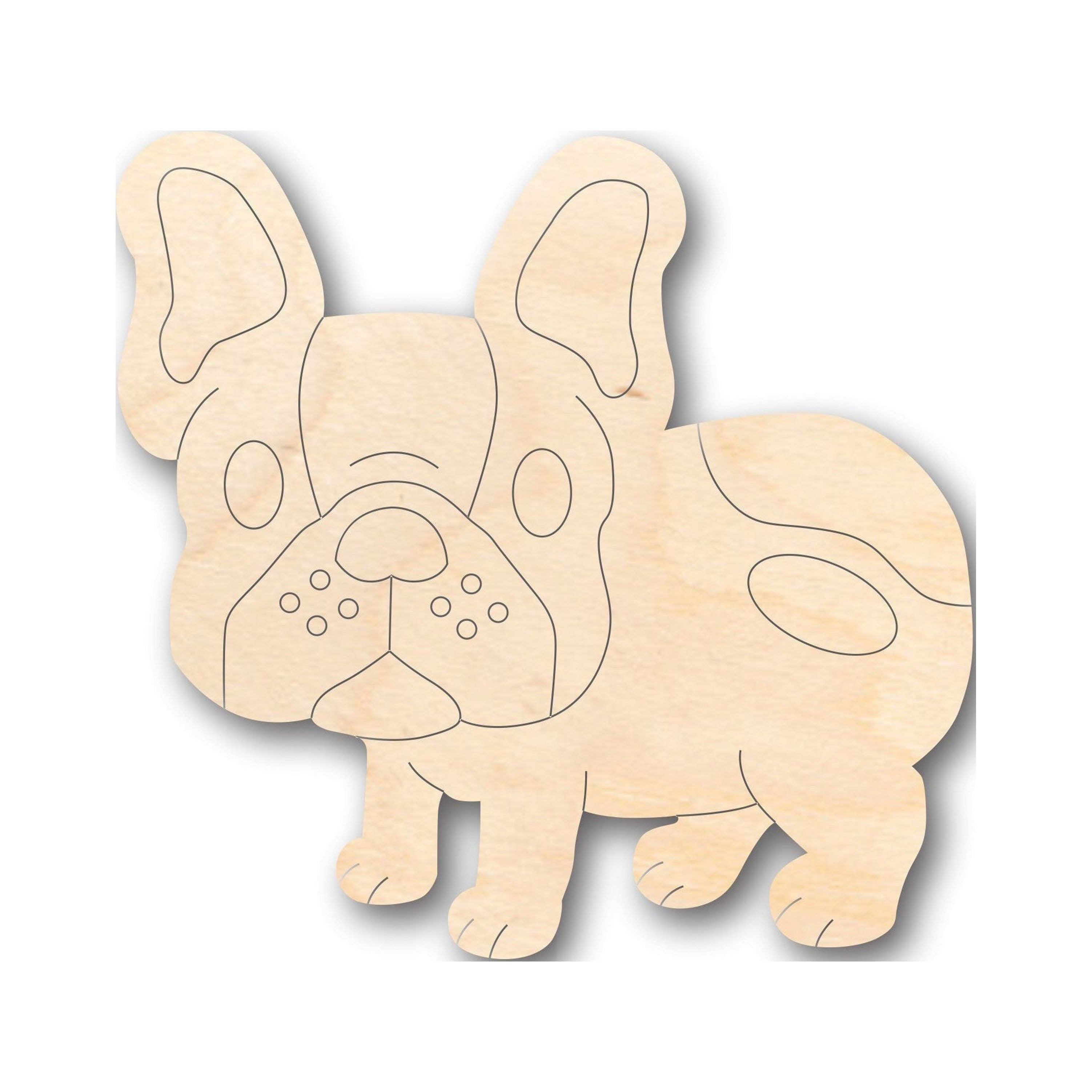 Unfinished Wood Cute Dog Shape - Craft - up to 36" DIY 5" / 1/8 ...