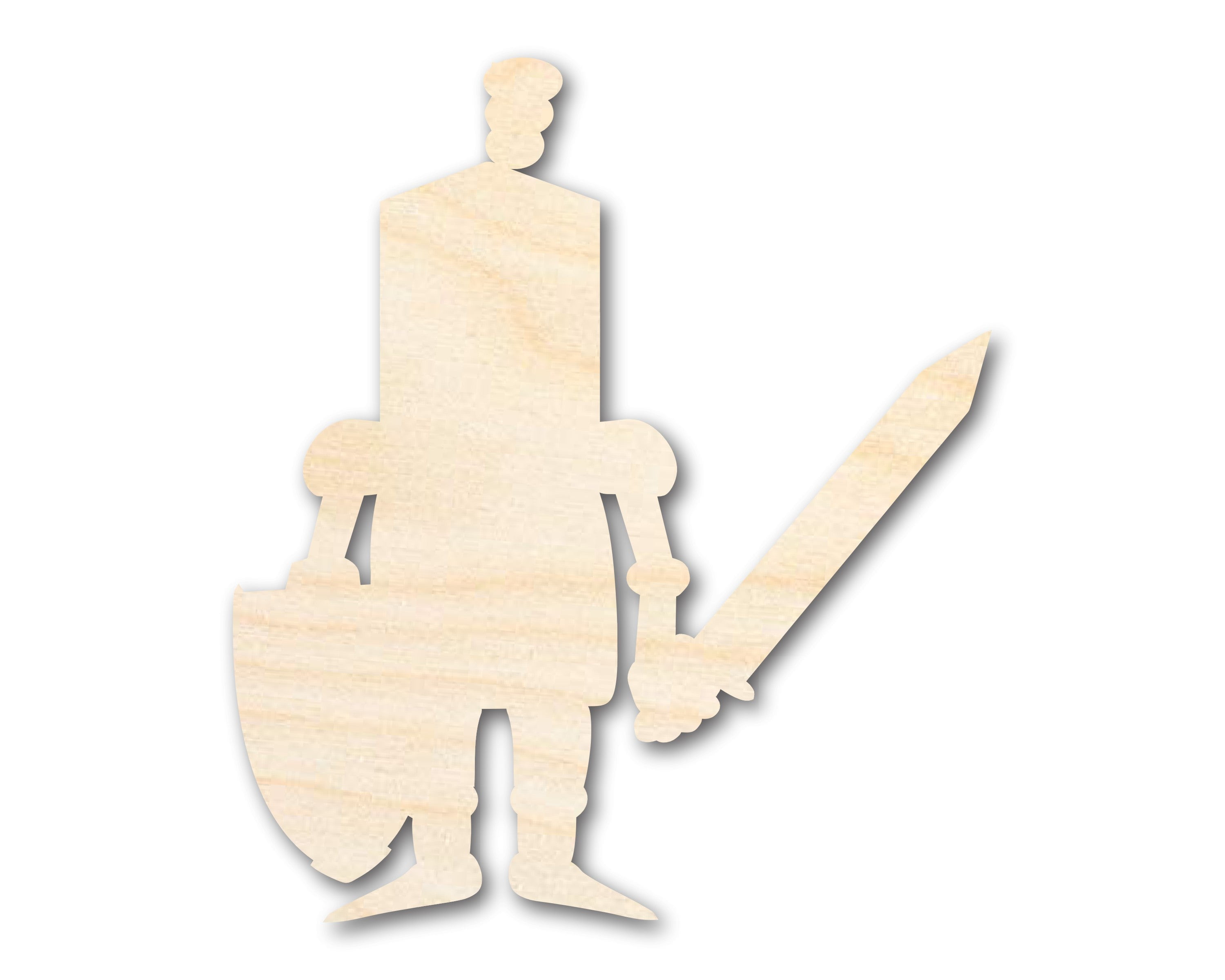 Unfinished Wood Cute Knight Shape 18" / 1/2" - Walmart.com