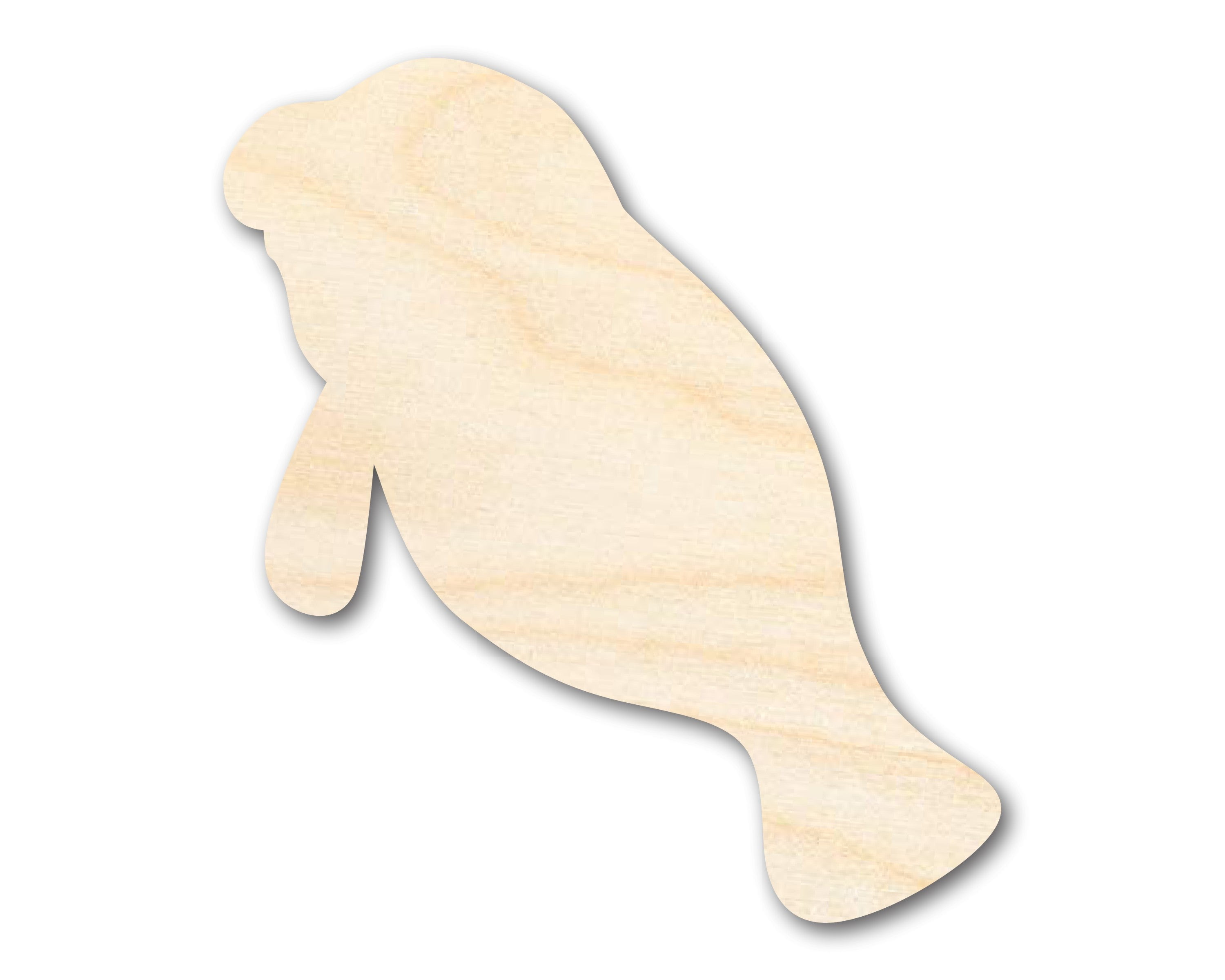 Unfinished Wood Cute Manatee Shape - Ocean Craft - up to 46" DIY 18 ...