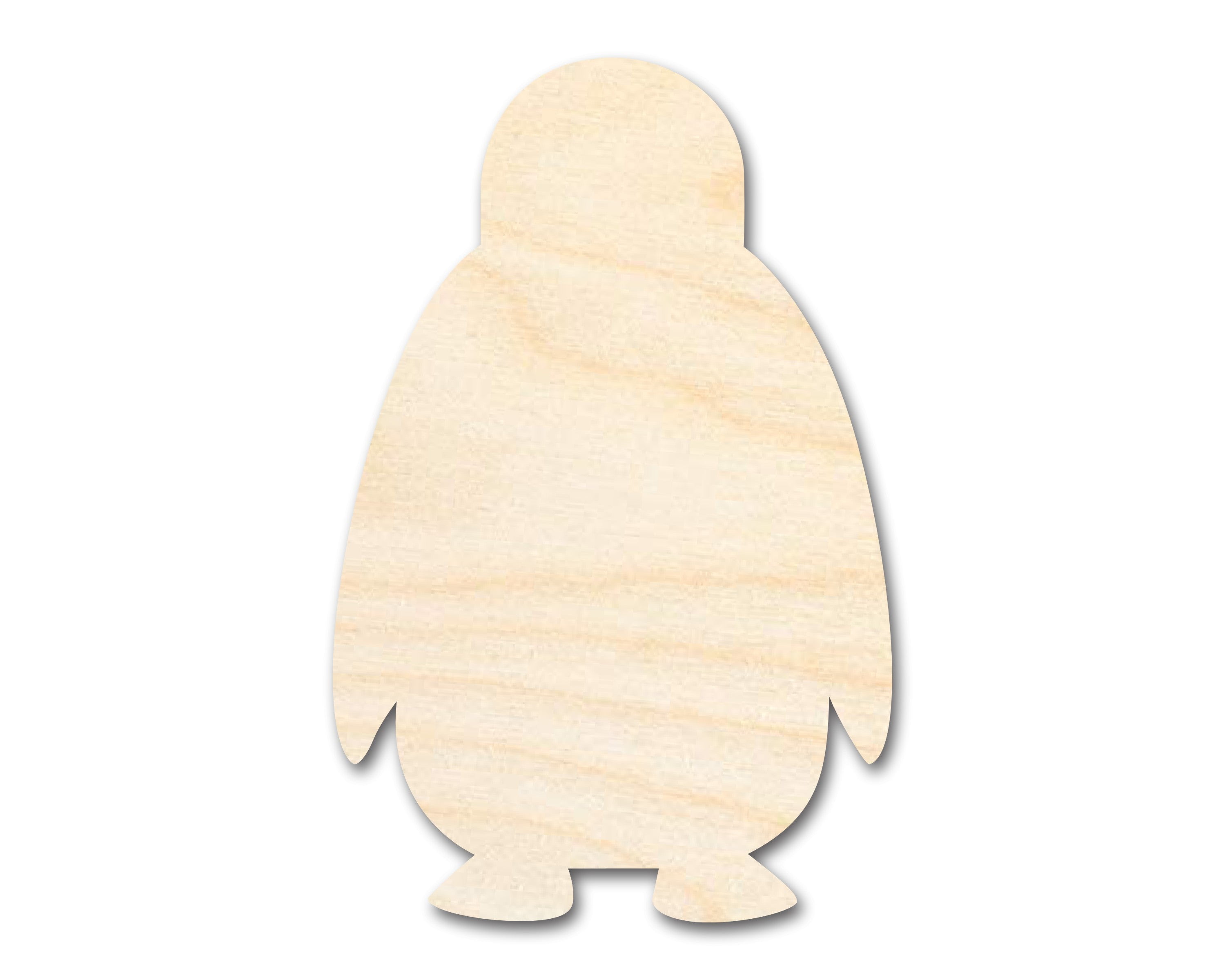 Unfinished Wood Cute Penguin Shape | DIY Craft Cutout 16" / 1/8 ...