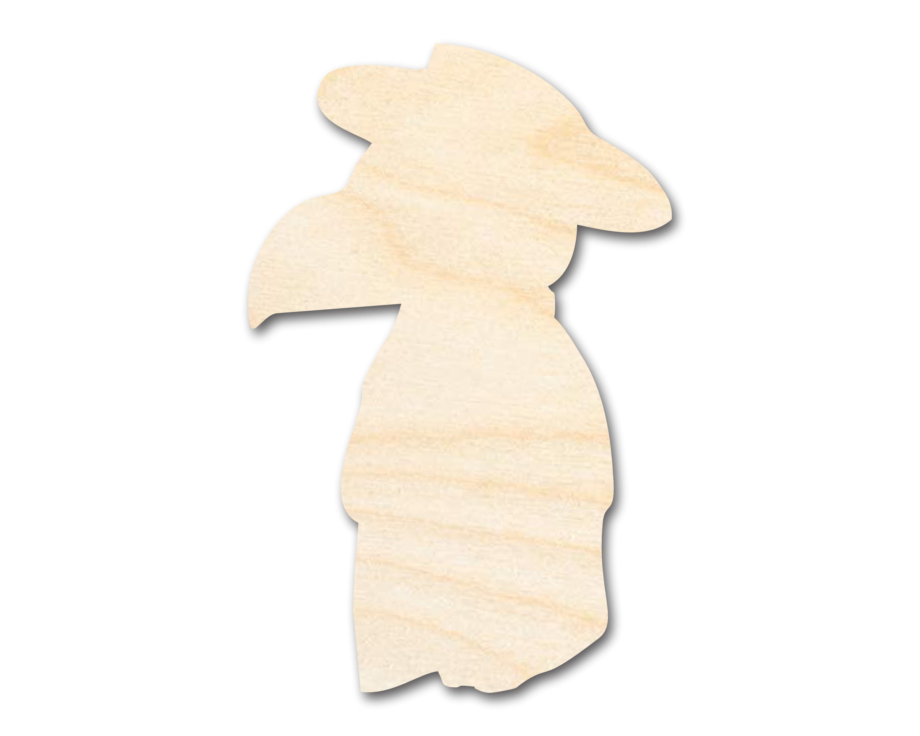 Unfinished Wood Cute Plague Doctor Shape | DIY Craft Cutout 16" / 3/4 ...