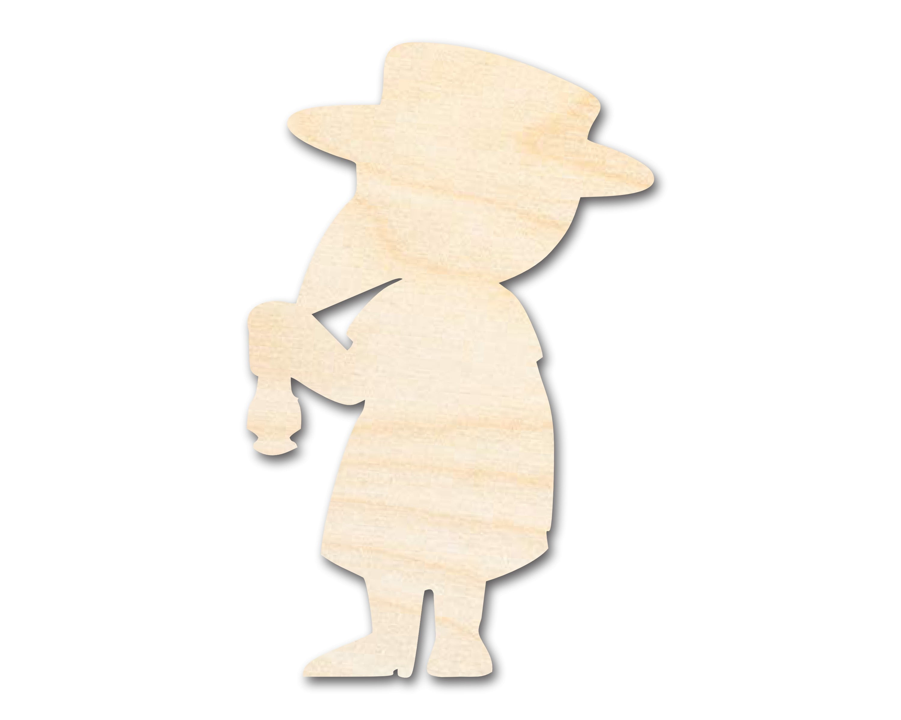 Unfinished Wood Cute Plague Doctor With Lantern Shape 5" / 1/2 ...