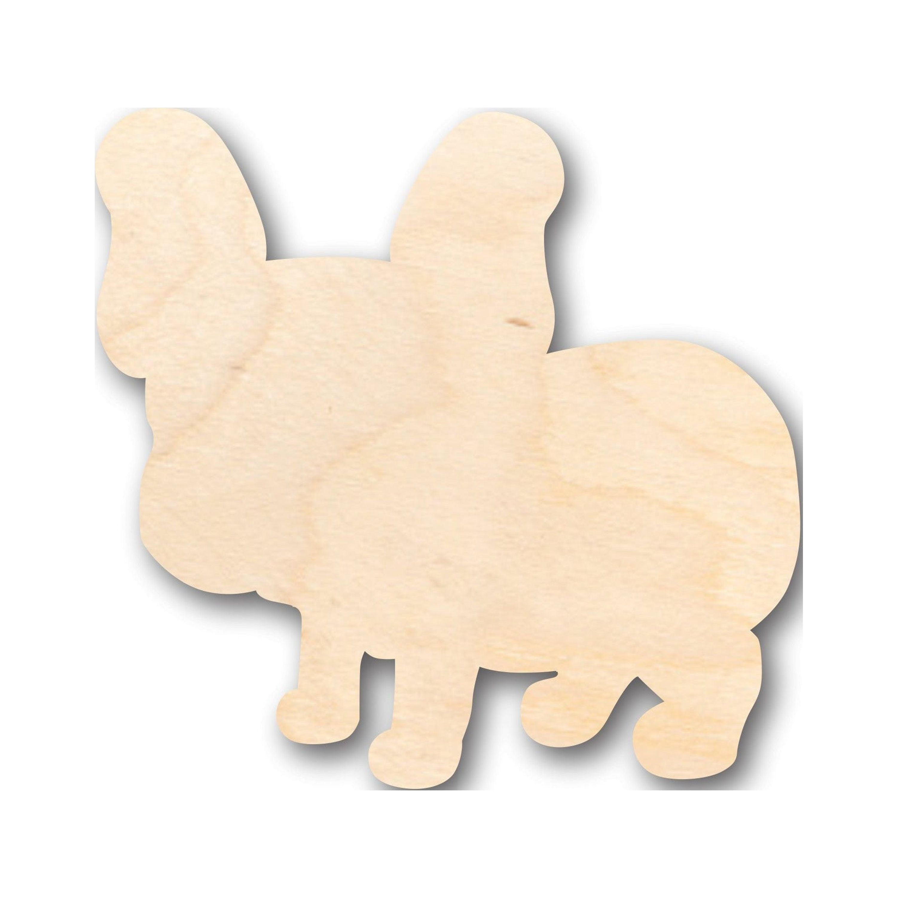 Unfinished Wood Cute Pug Dog Shape - Craft - up to 46" DIY 4" / 1/8 ...