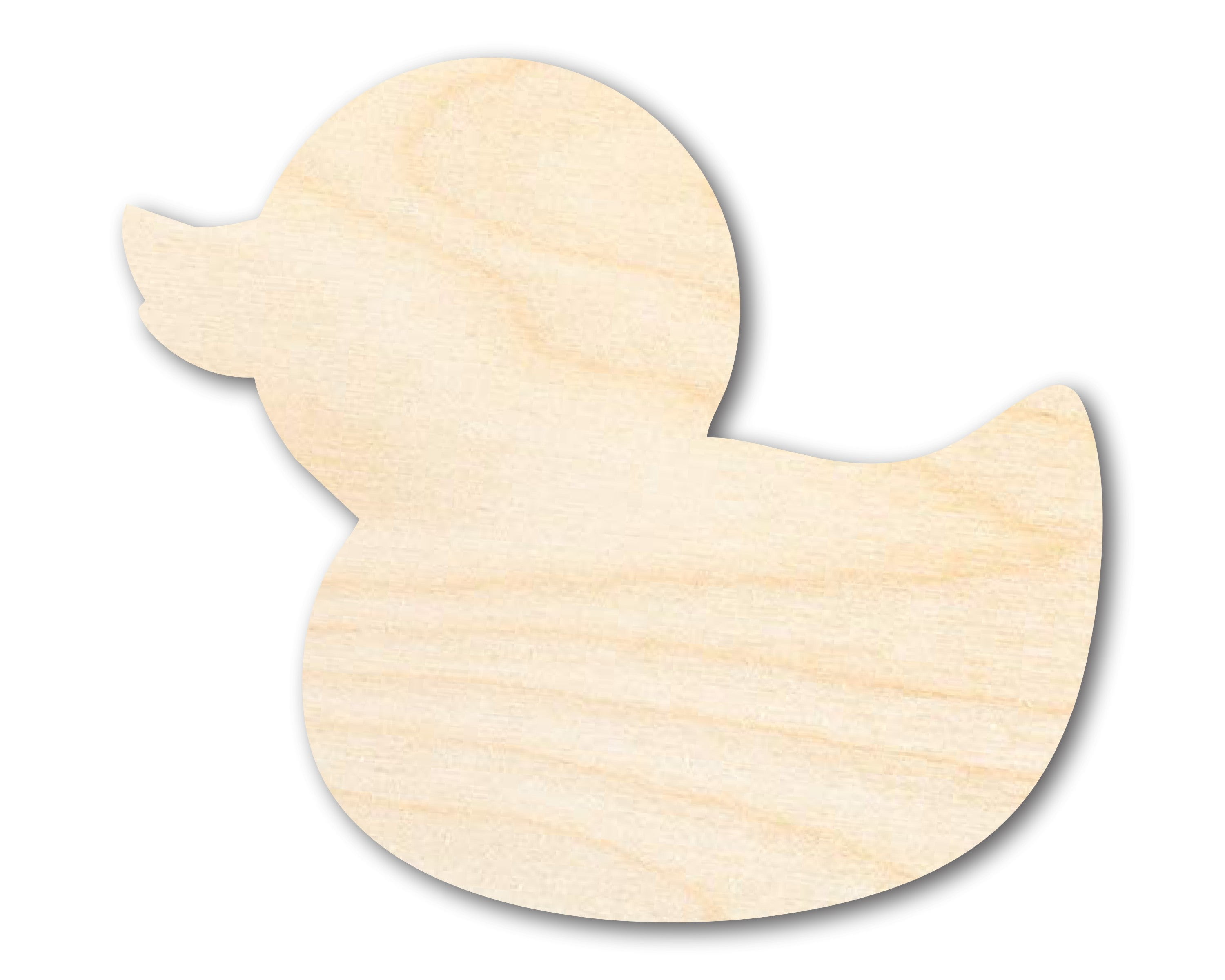 Unfinished Wood Cute Rubber Duck Shape | DIY Craft Cutout | up to 46 ...
