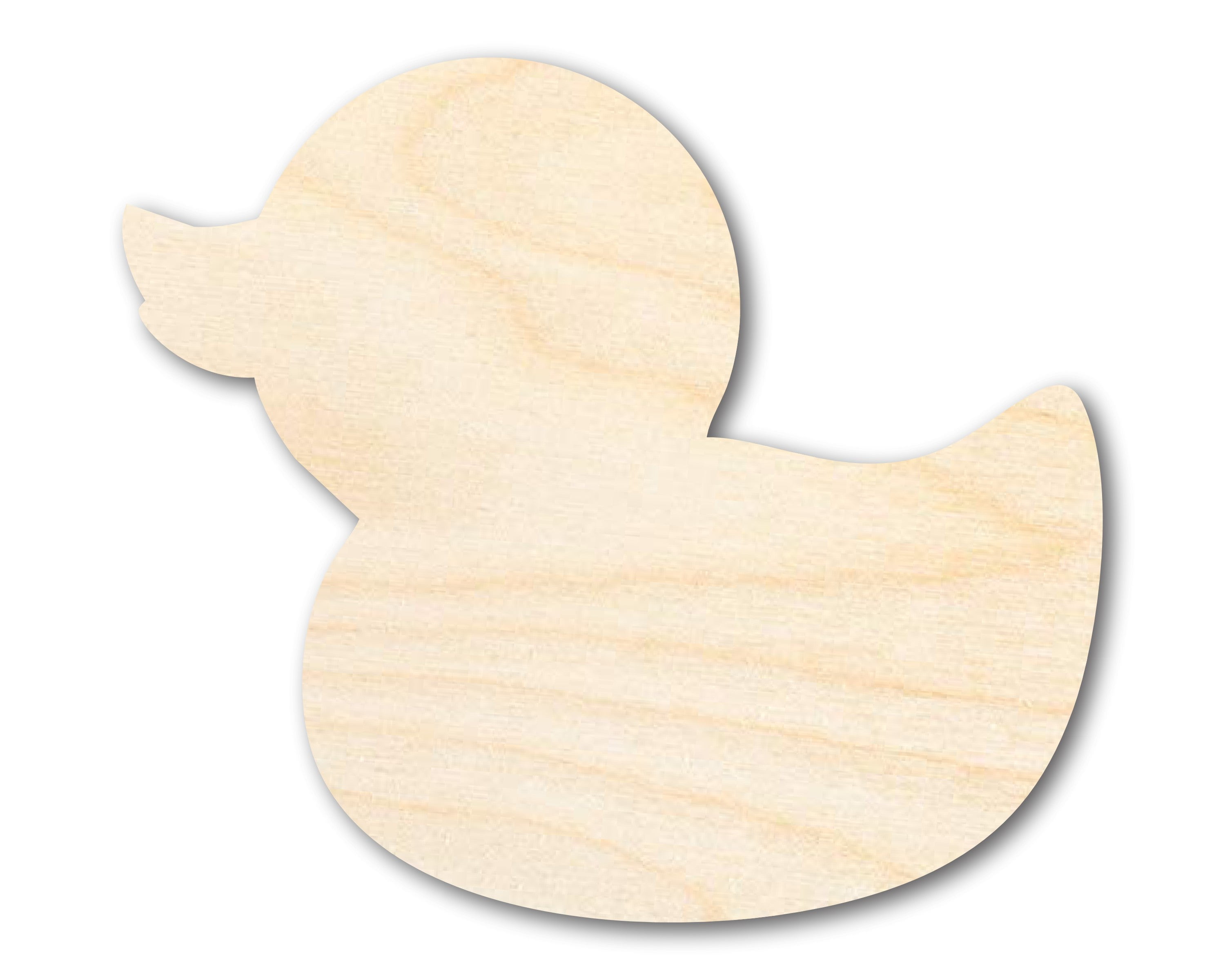 Unfinished Wood Cute Rubber Duck Shape | DIY Craft Cutout | up to 46 ...