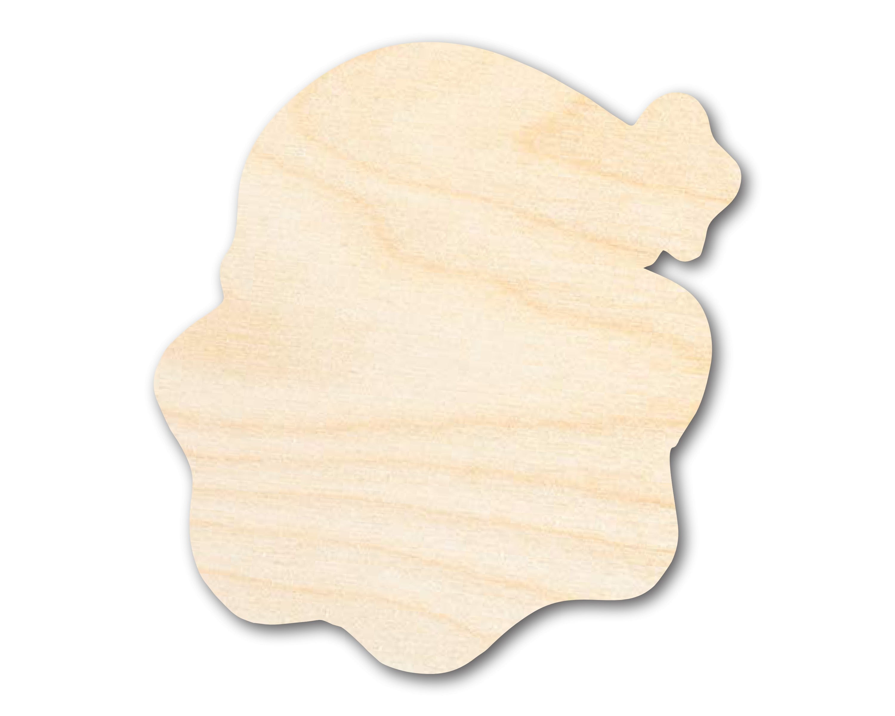 Unfinished Wood Cute Santa Shape | DIY Craft Cutout | up to 46" DIY 10 ...