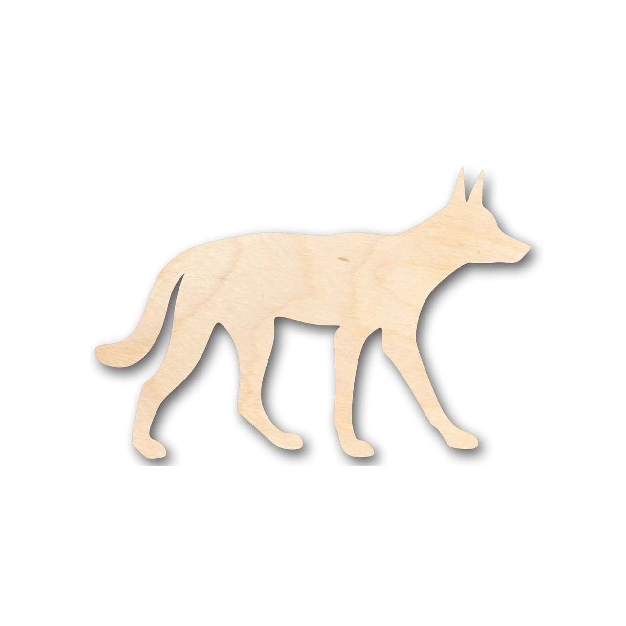 Unfinished Wood Dingo Shape - Animal - Craft - up to 46" DIY 4" / 1/2 ...