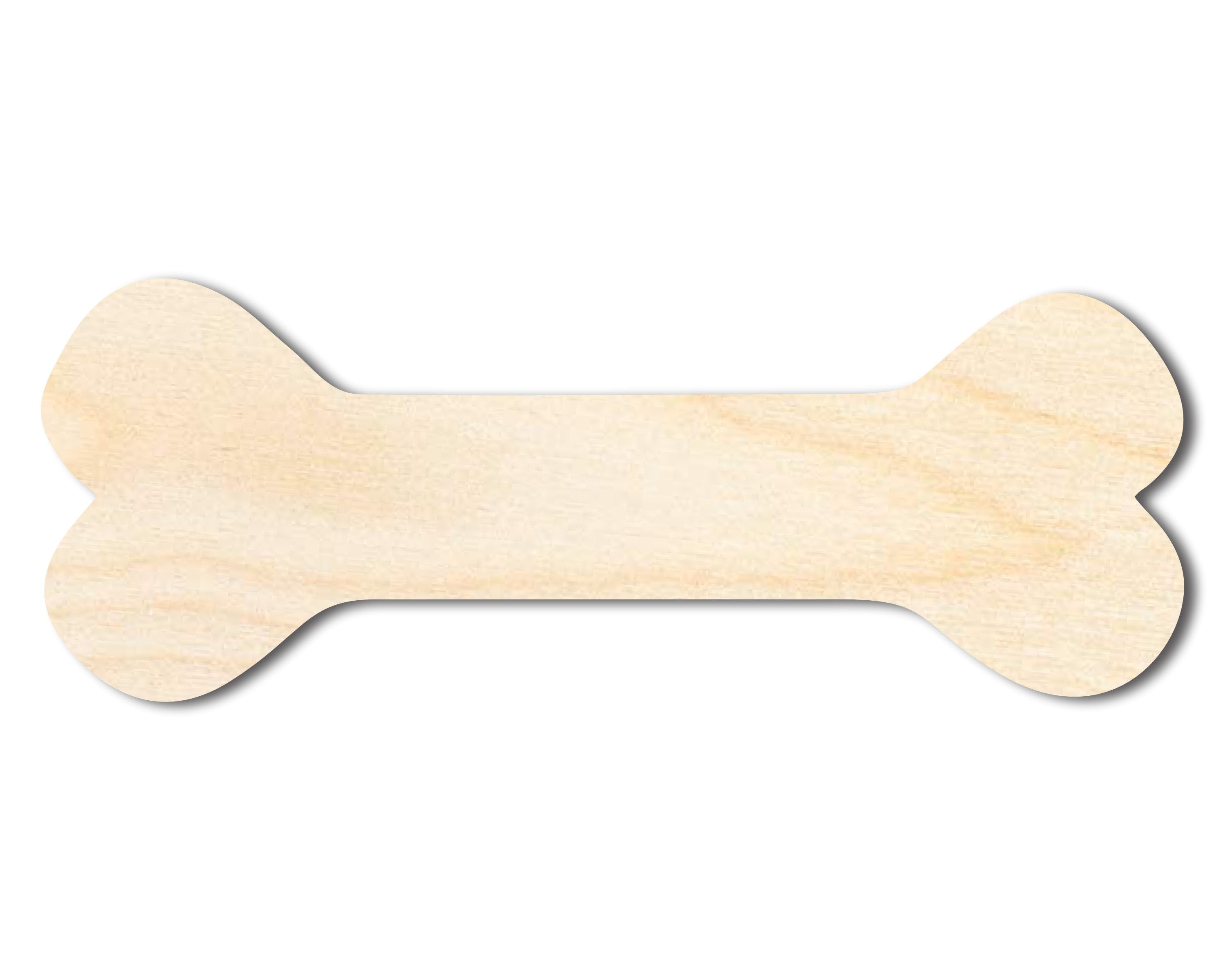 Unfinished Wood Dog Chew Bone Silhouette | DIY Dog Craft Cutout 4" / 1/ ...