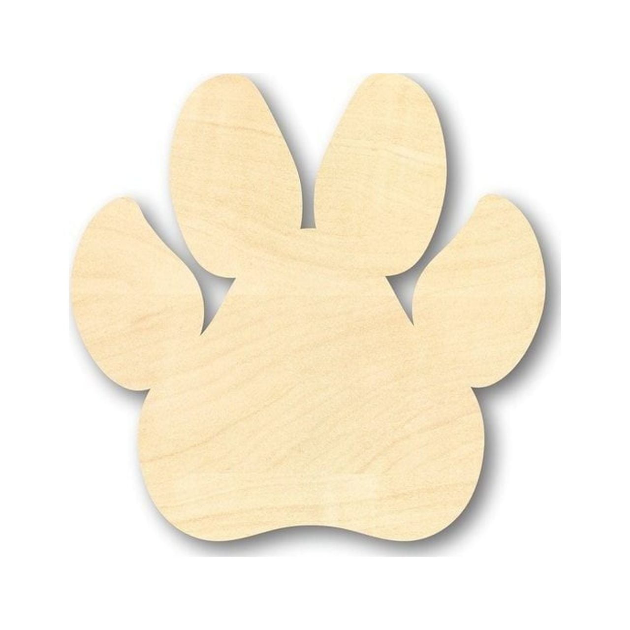 Unfinished Wood Dog Paw Shape - Animal - Pet - Craft - up to 46" DIY 6 ...