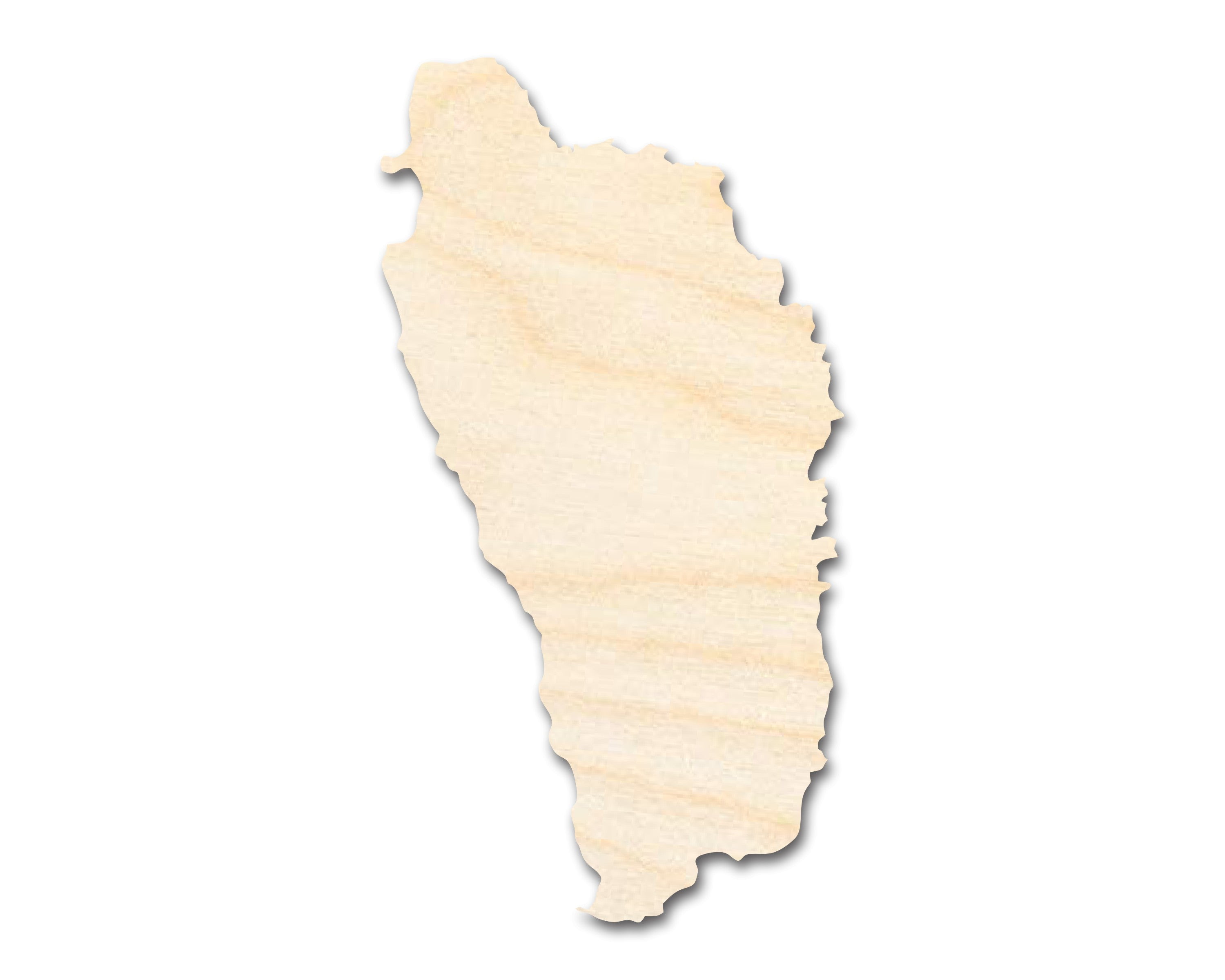 Unfinished Wood Dominica Country Shape - Caribbean Craft - up to 46 ...