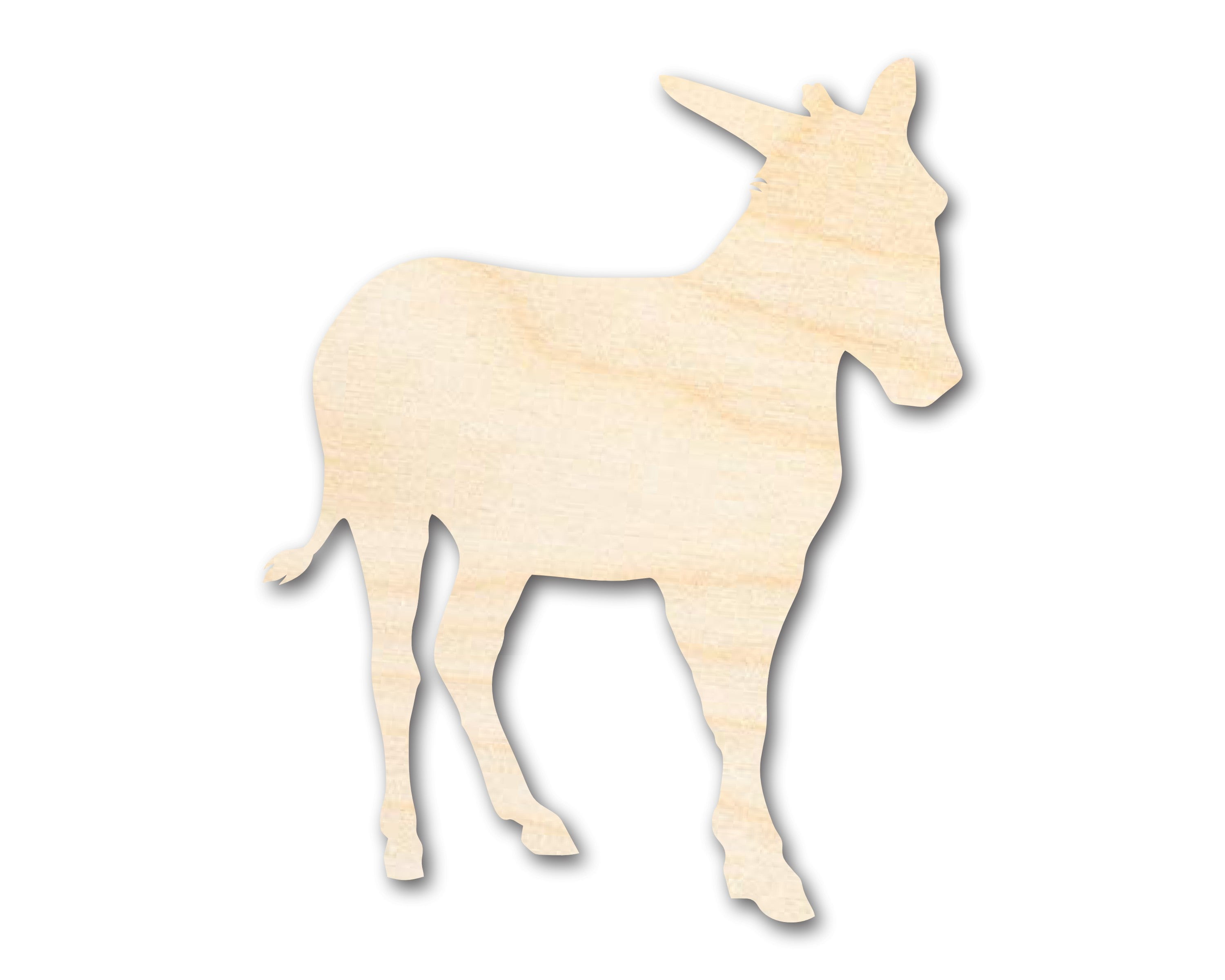 Unfinished Wood Donkey Shape - Animal Craft - up to 46" DIY 20" / 1/8 ...