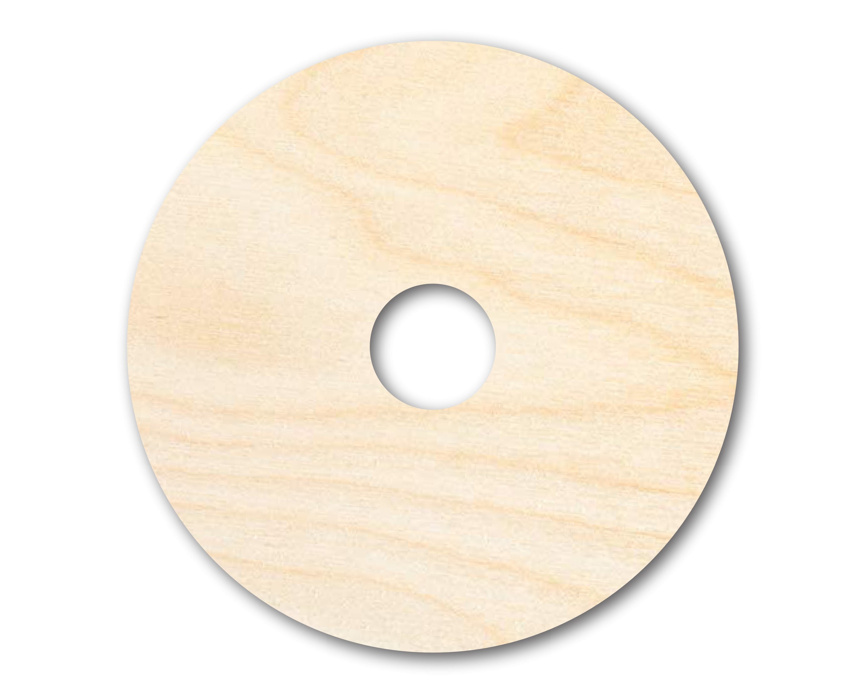 Unfinished Wood Donut Shape - Food Craft - up to 46" DIY 6" / 1/8 ...