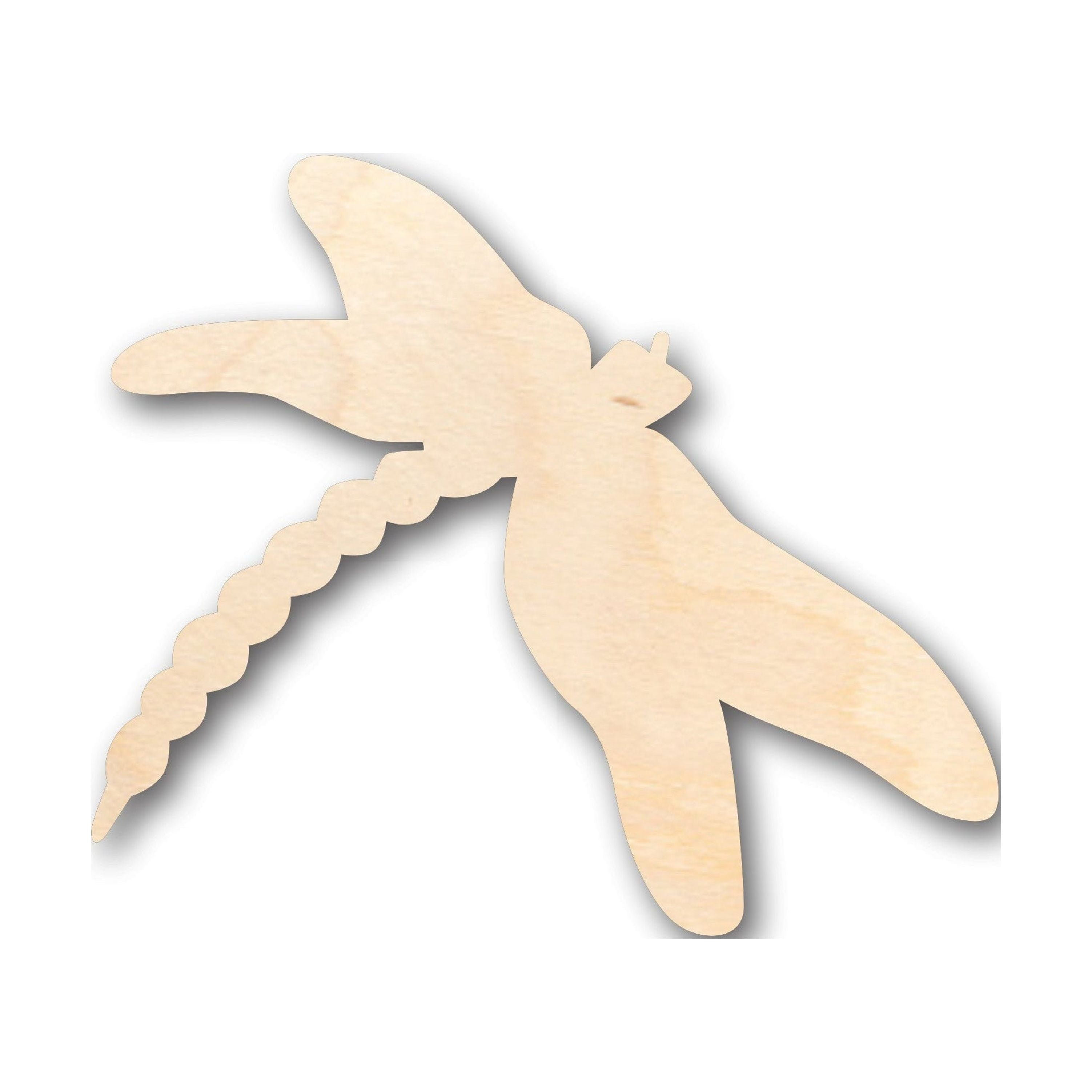 Unfinished Wood Dragon Fly Shape - Craft - up to 46" DIY 7" / 1/4 ...