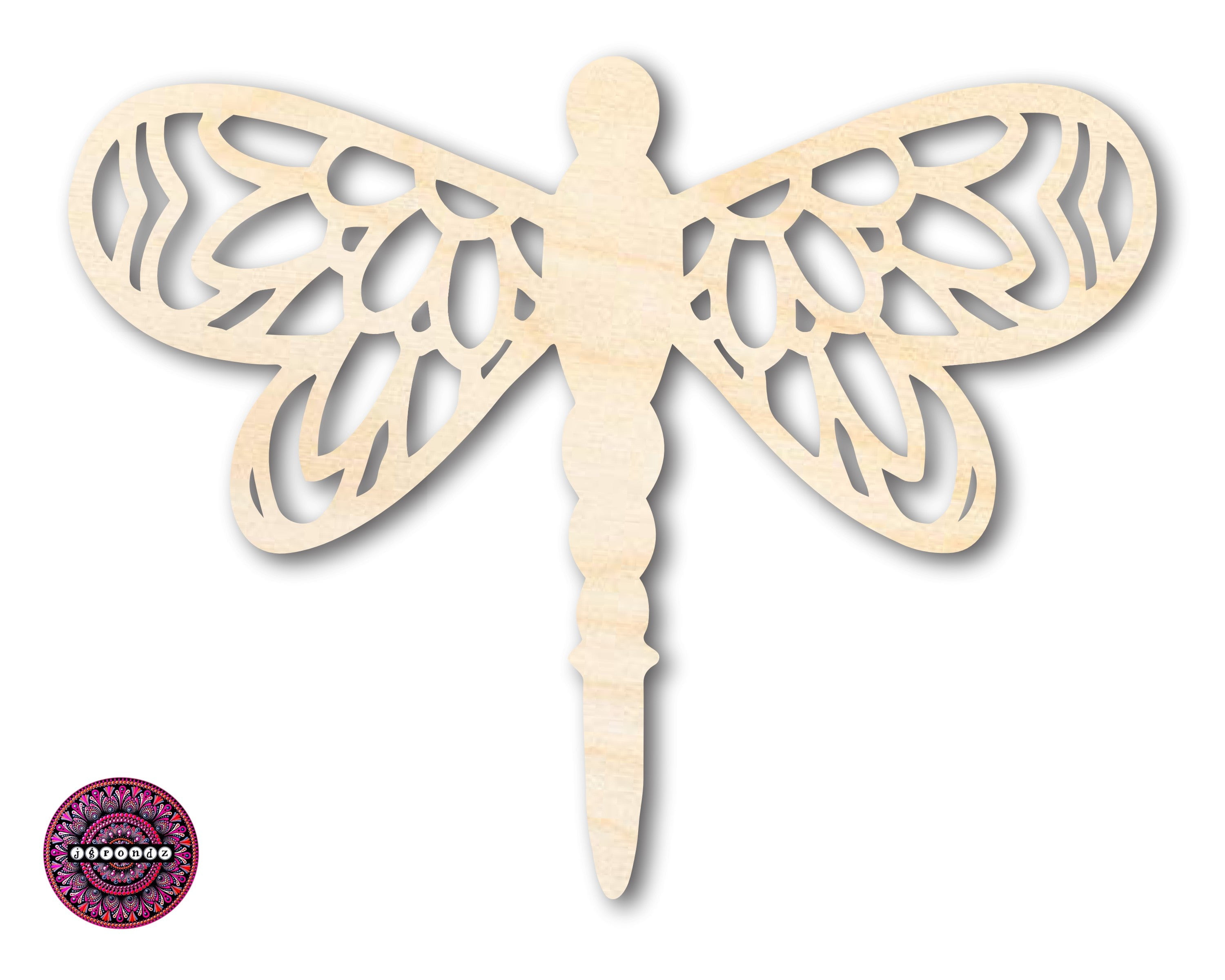 Unfinished Wood Dragonfly Shape | JGrondz | DIY Craft Cutout | up to 46 ...